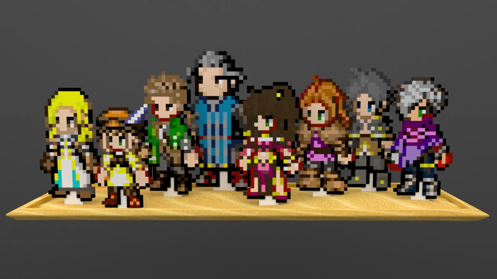 ArtStation - Octpath traveler (3D Pixel Art)