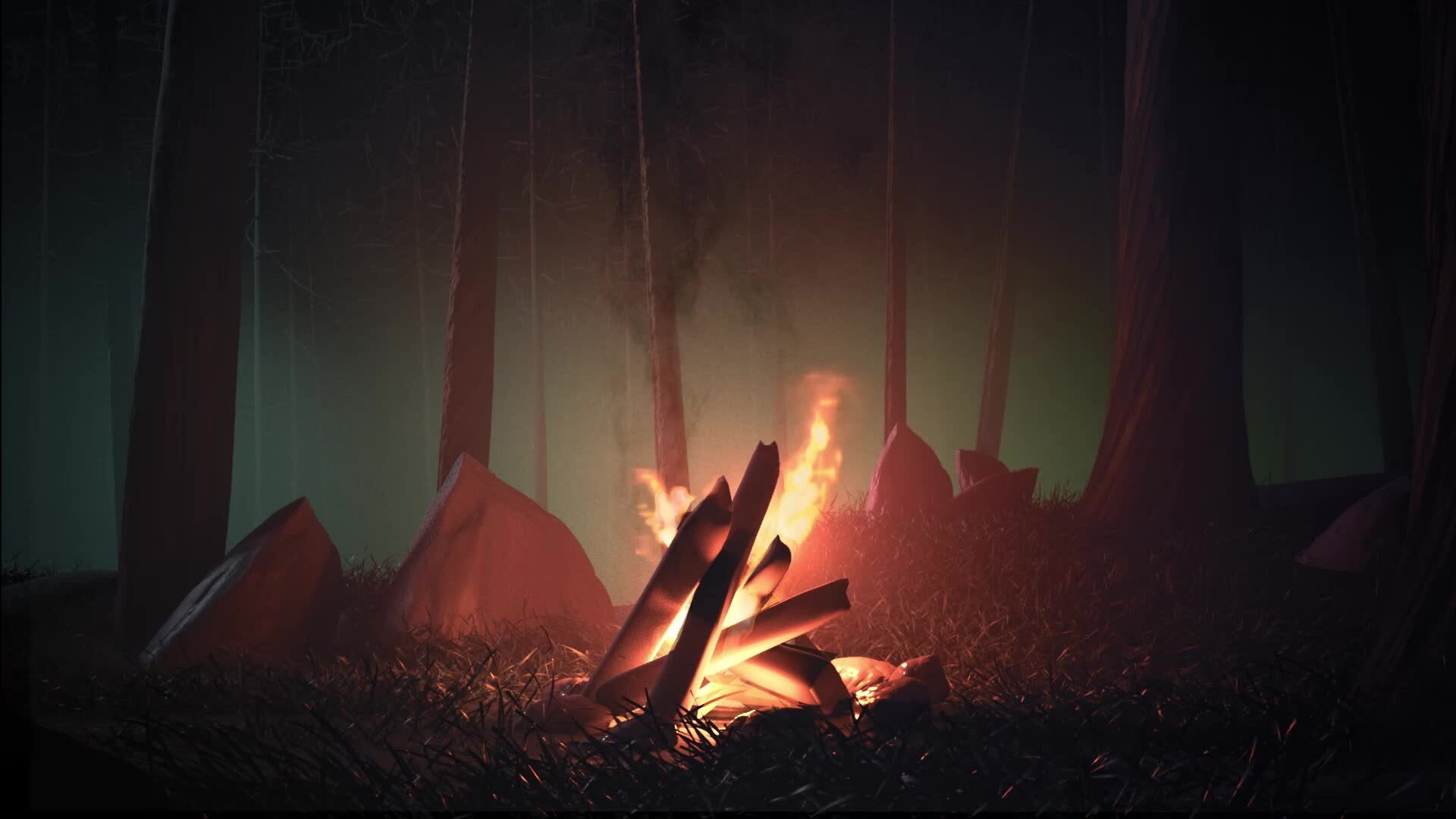 ArtStation - Camp fire VFX