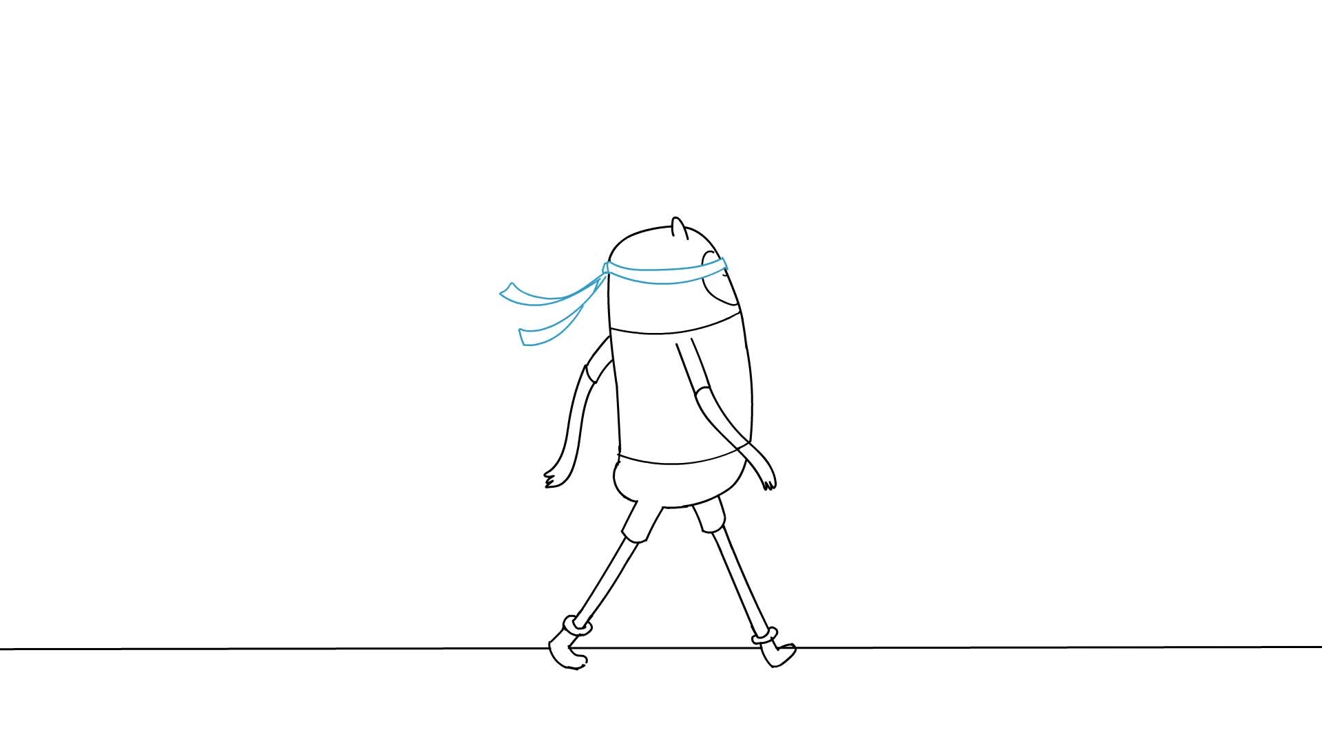 ArtStation - Finn: walking cycle and overlaping exercice