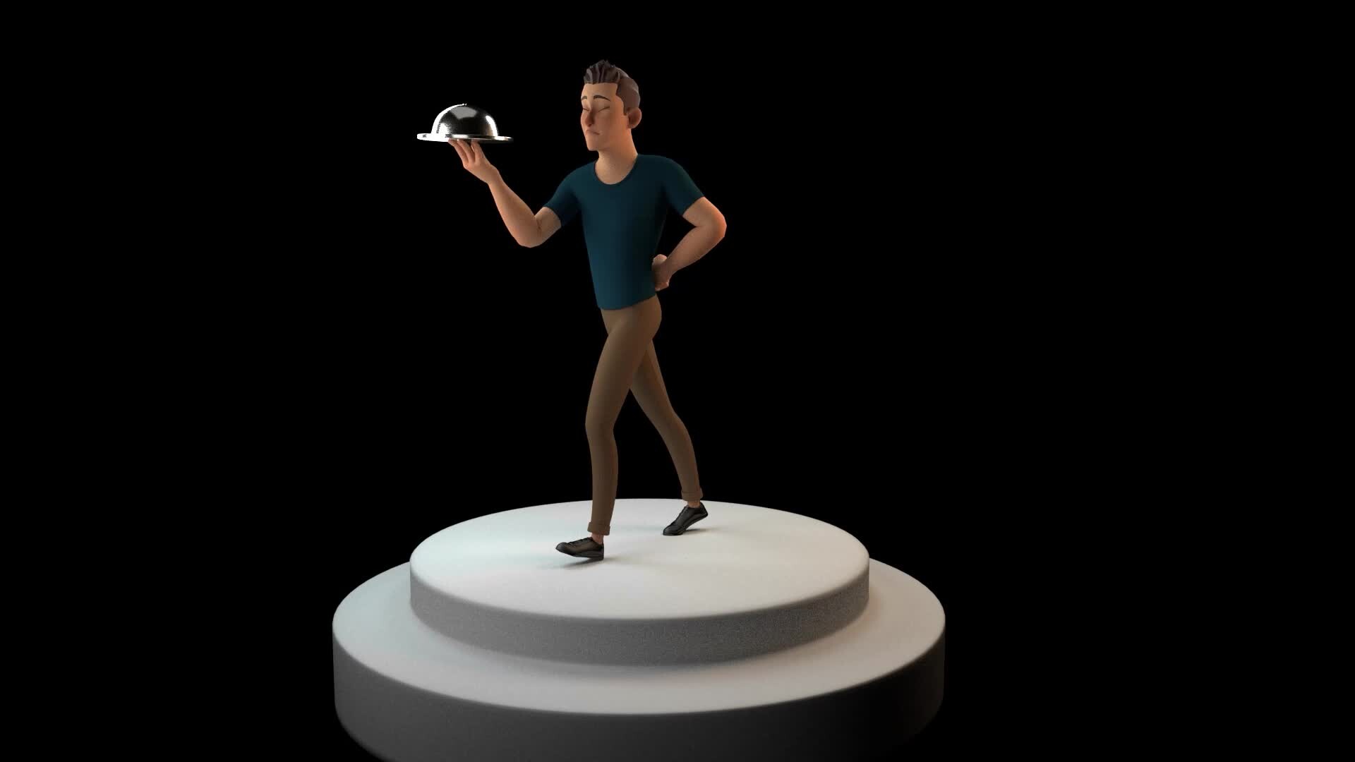 ArtStation - Waiter's walk cycle