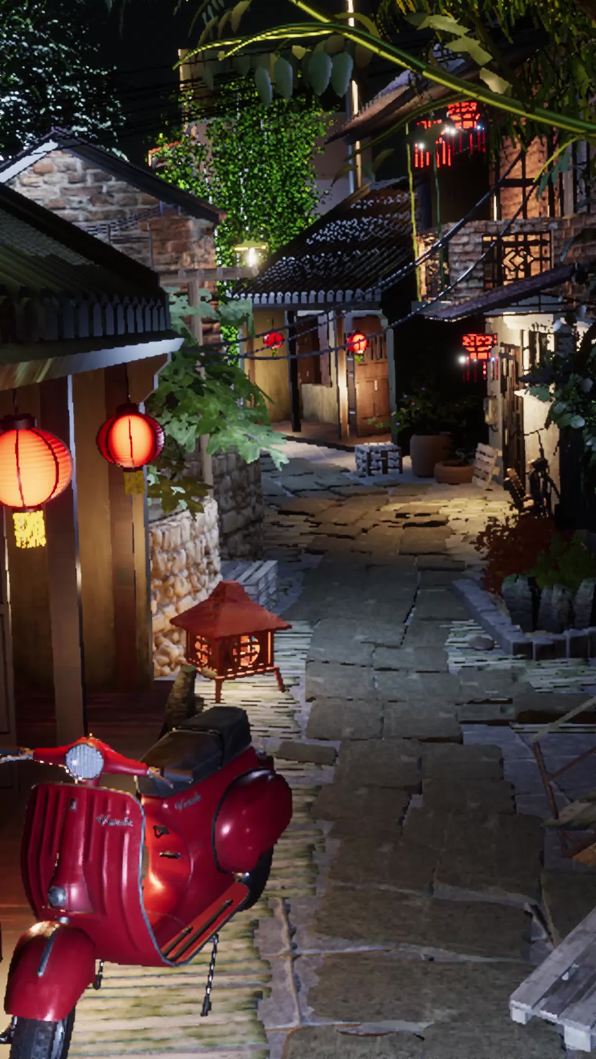 ArtStation - Chinese street in 3D