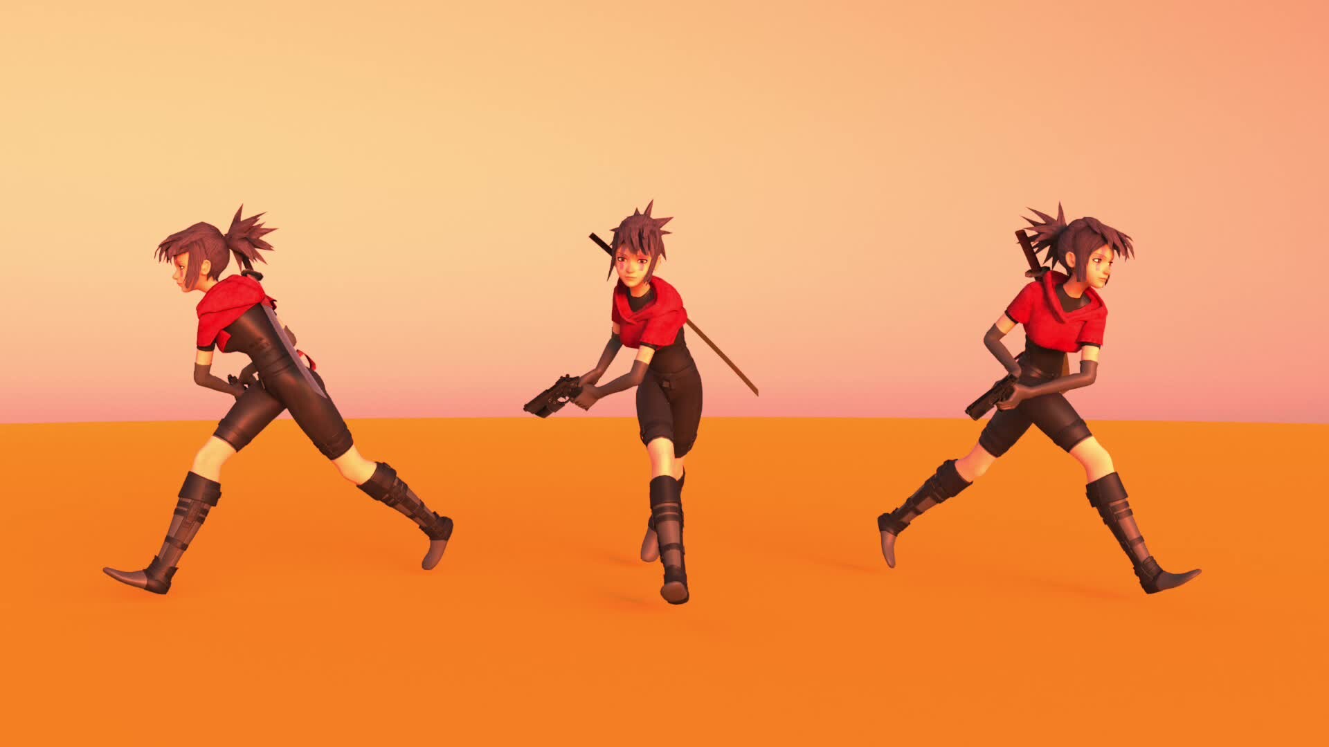 ArtStation - Runcycle with Gun