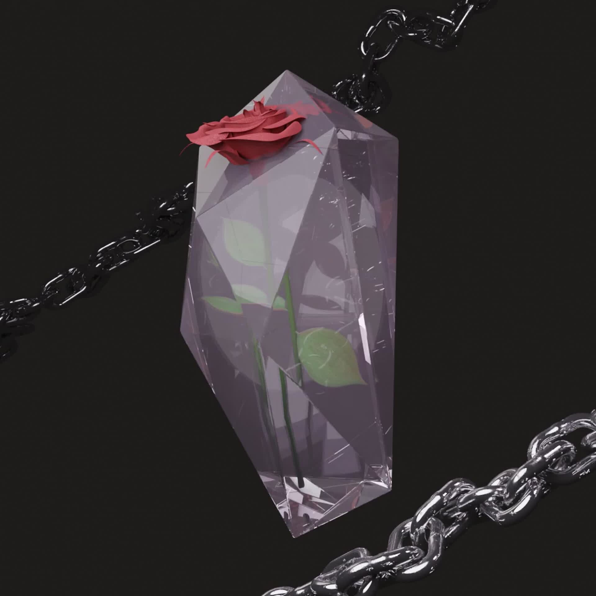 ArtStation - Rose in Crystal