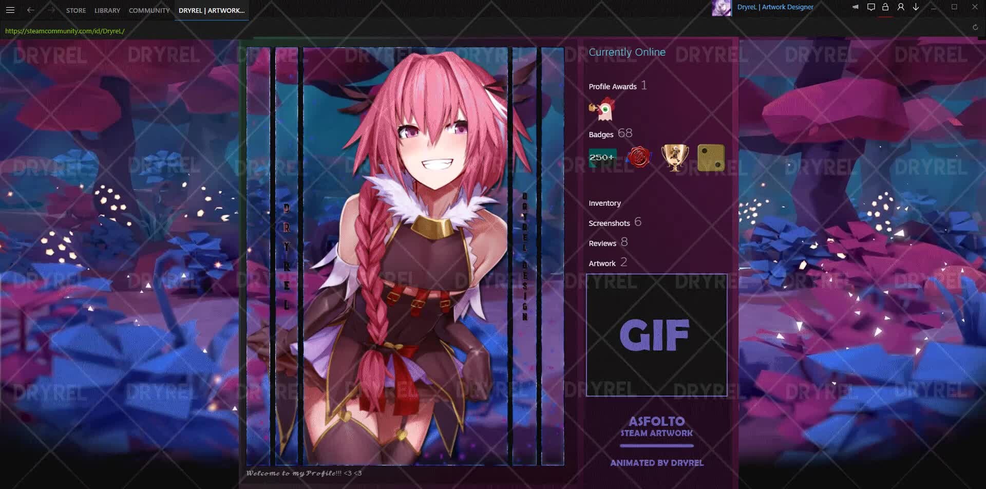 ArtStation - Asfolto | Animated Steam Artwork