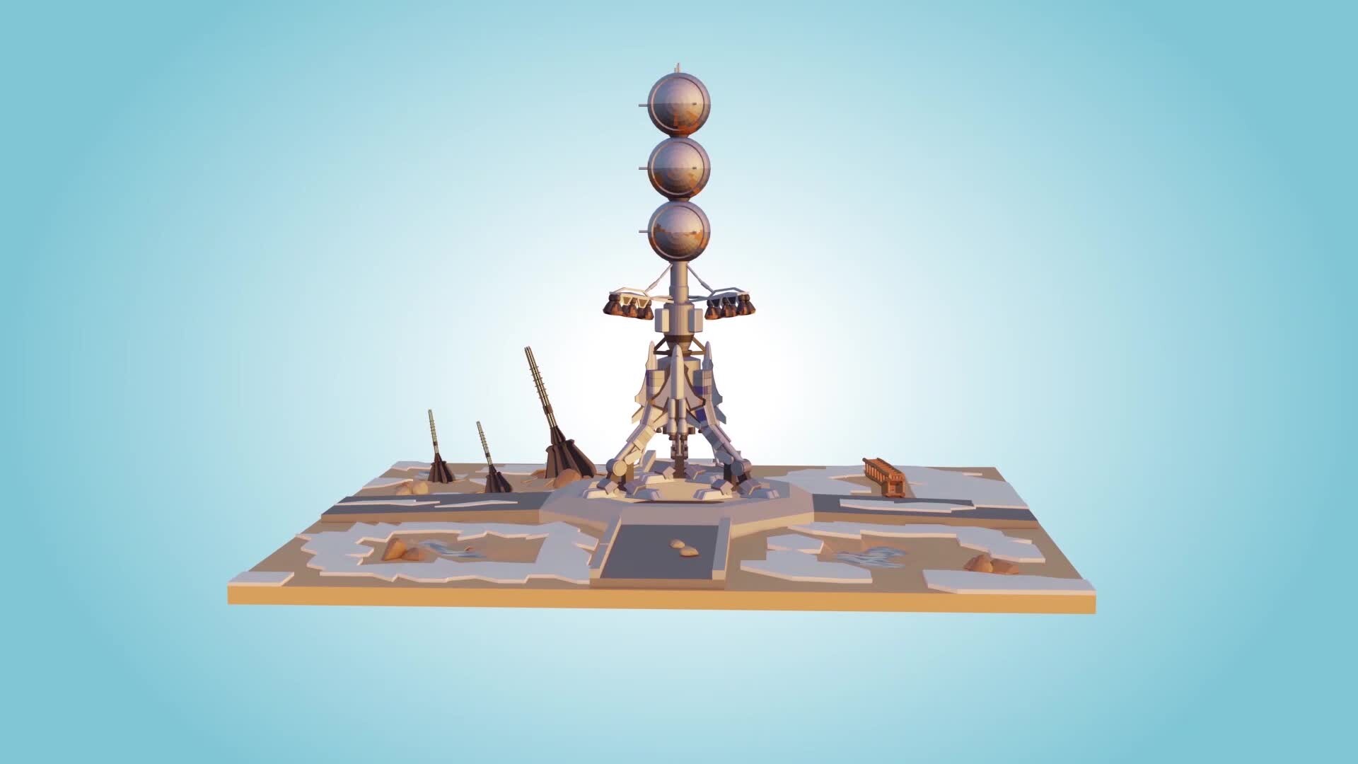 ArtStation - Destiny Cosmodrome 3d Illustration