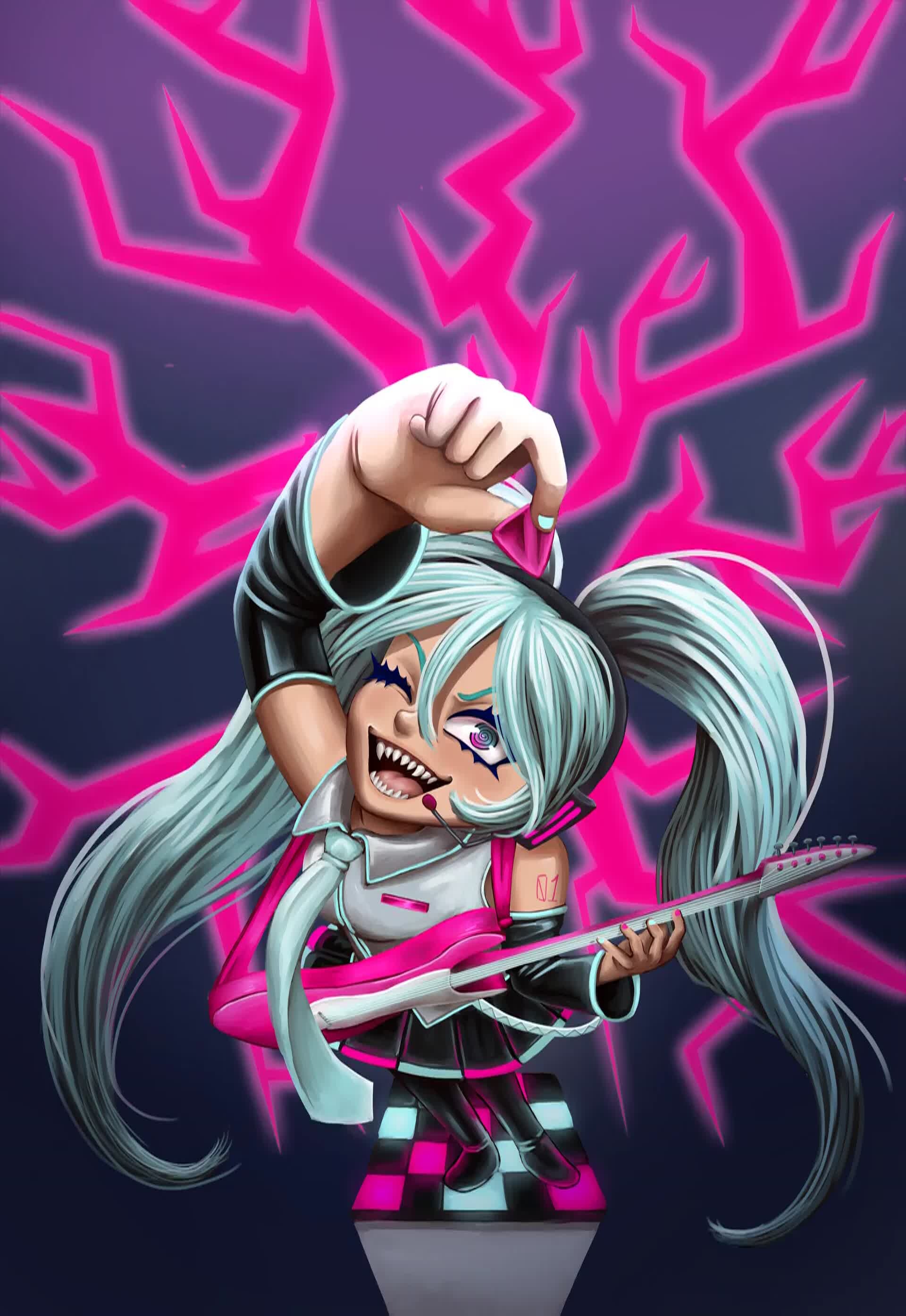 ArtStation - Rocking Miku Animation