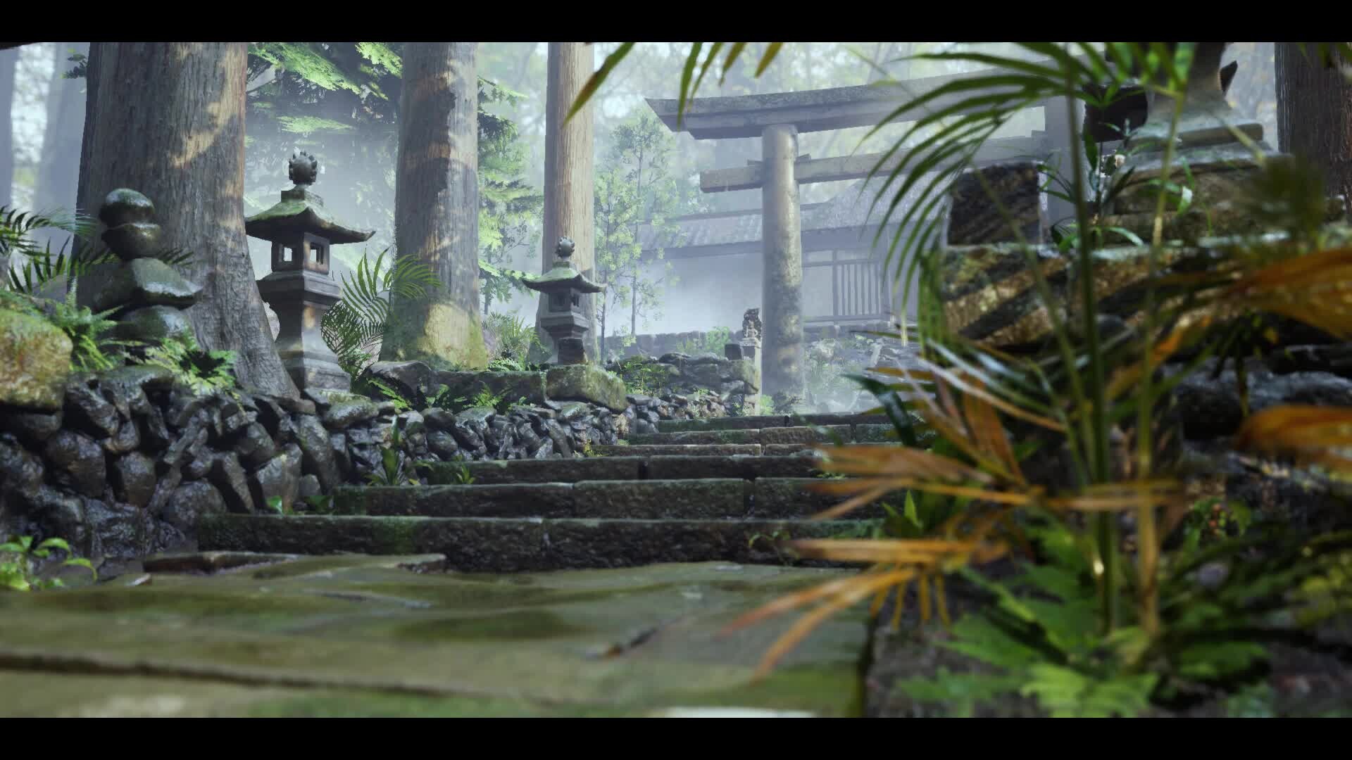ArtStation - shrine forest