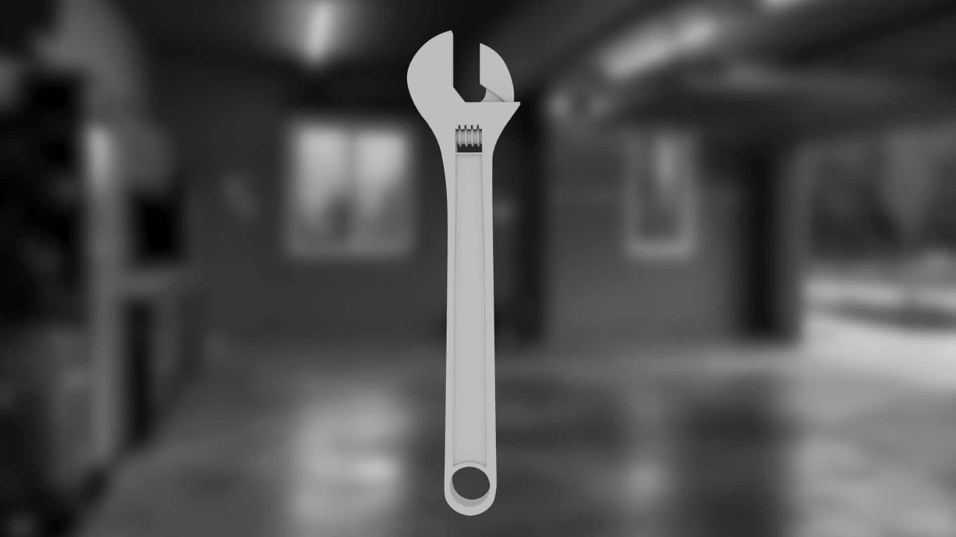 ArtStation - Adjustable wrench / spanner