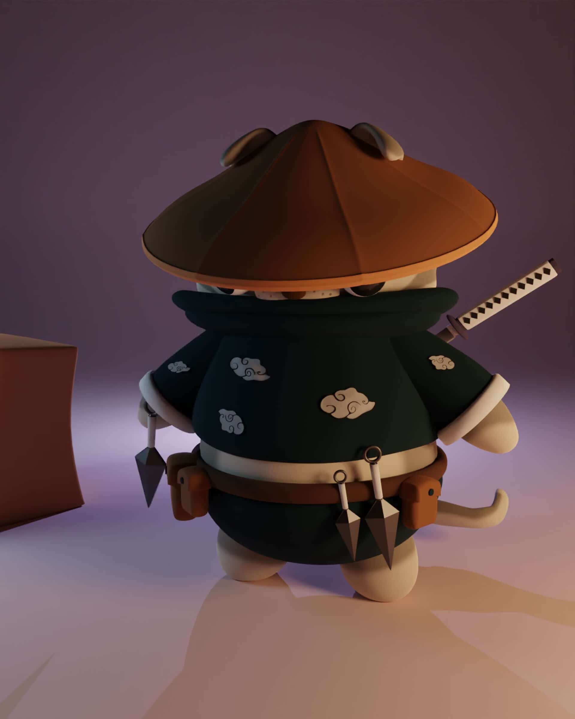 ArtStation - Ninja cat