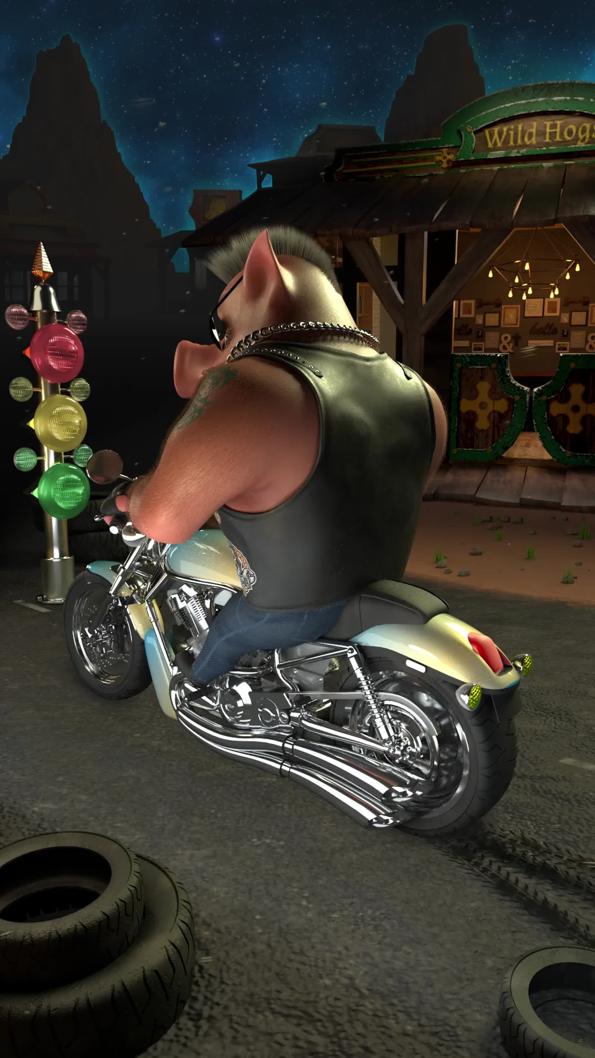 ArtStation - Slot symbol animation - a Biker