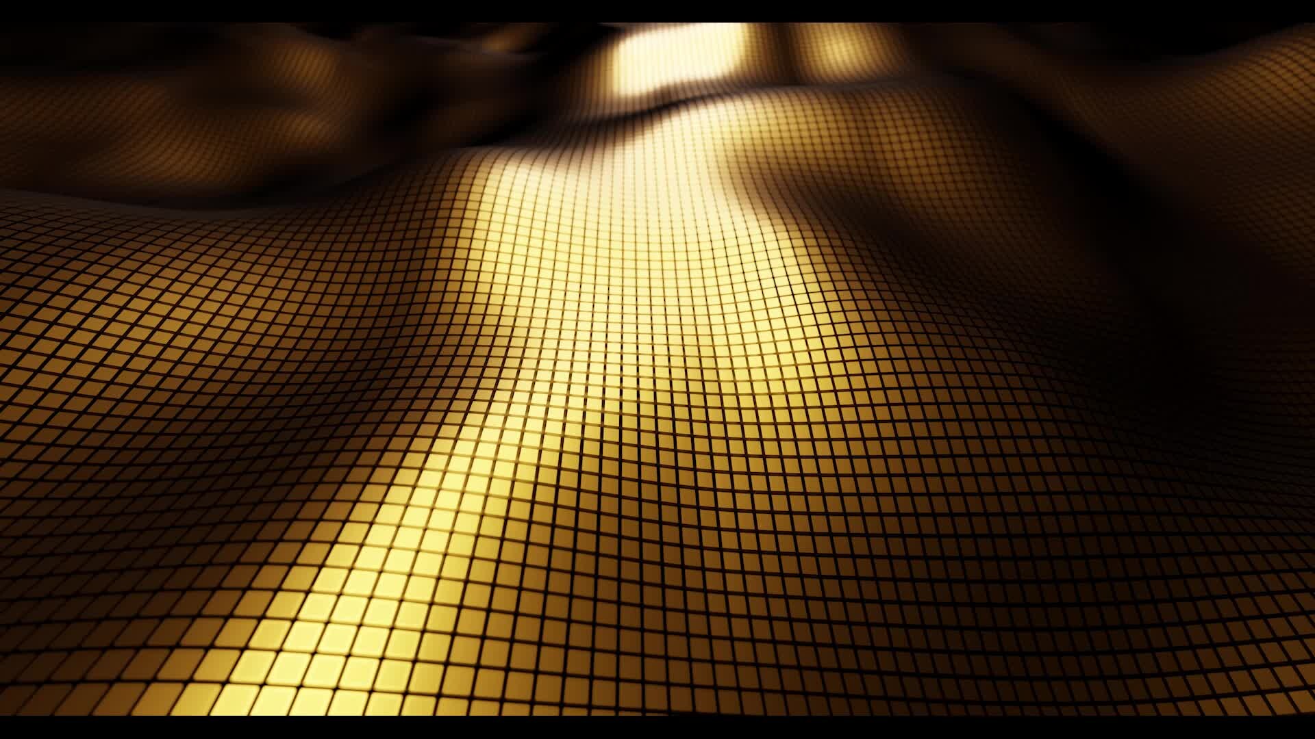 ArtStation - Animated background of golden blocks