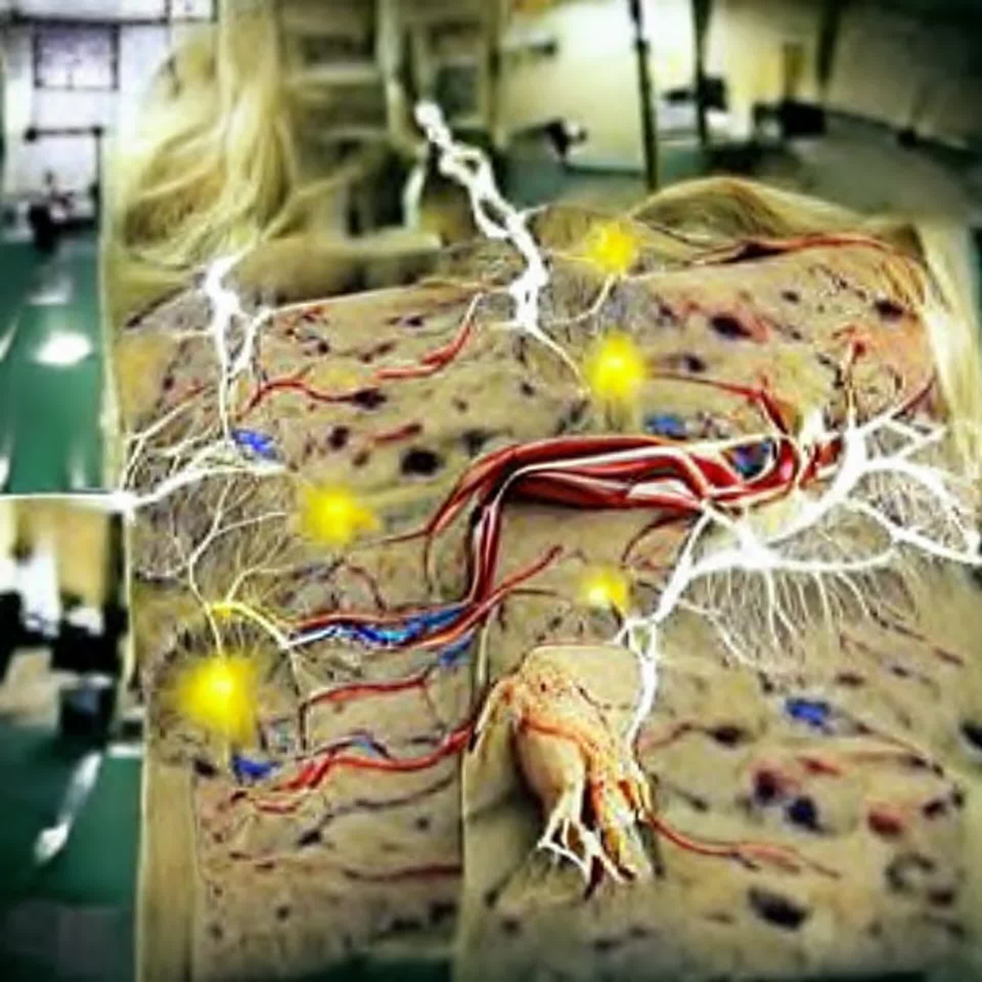 ArtStation - Electricity From the Brain to Body and Nervous System