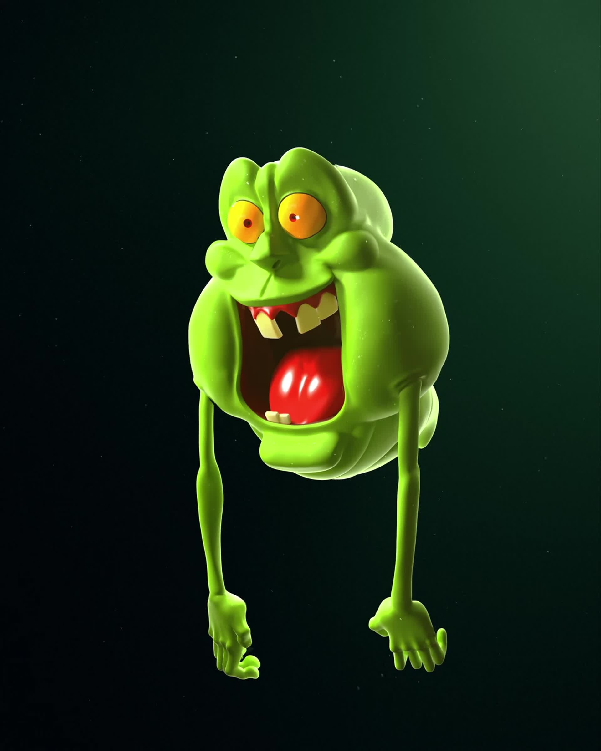 ArtStation - Slimer - The Real Ghostbusters