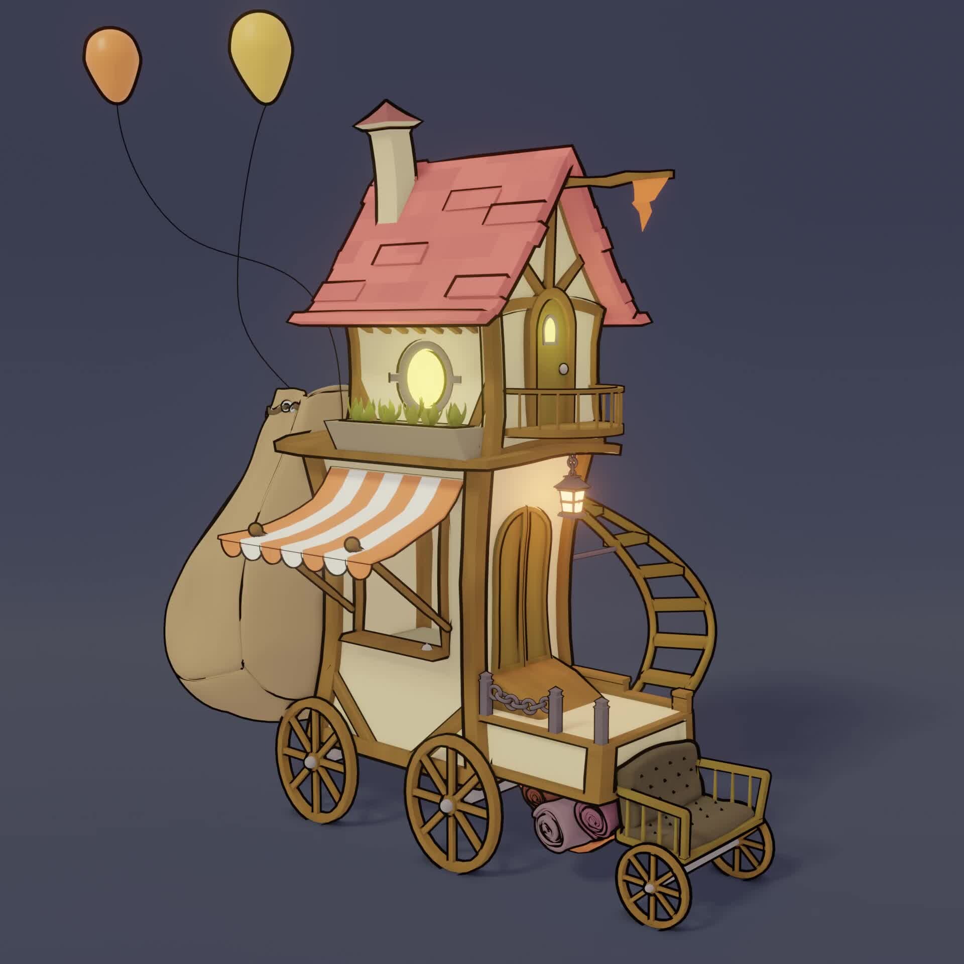 ArtStation - Merchant Cart