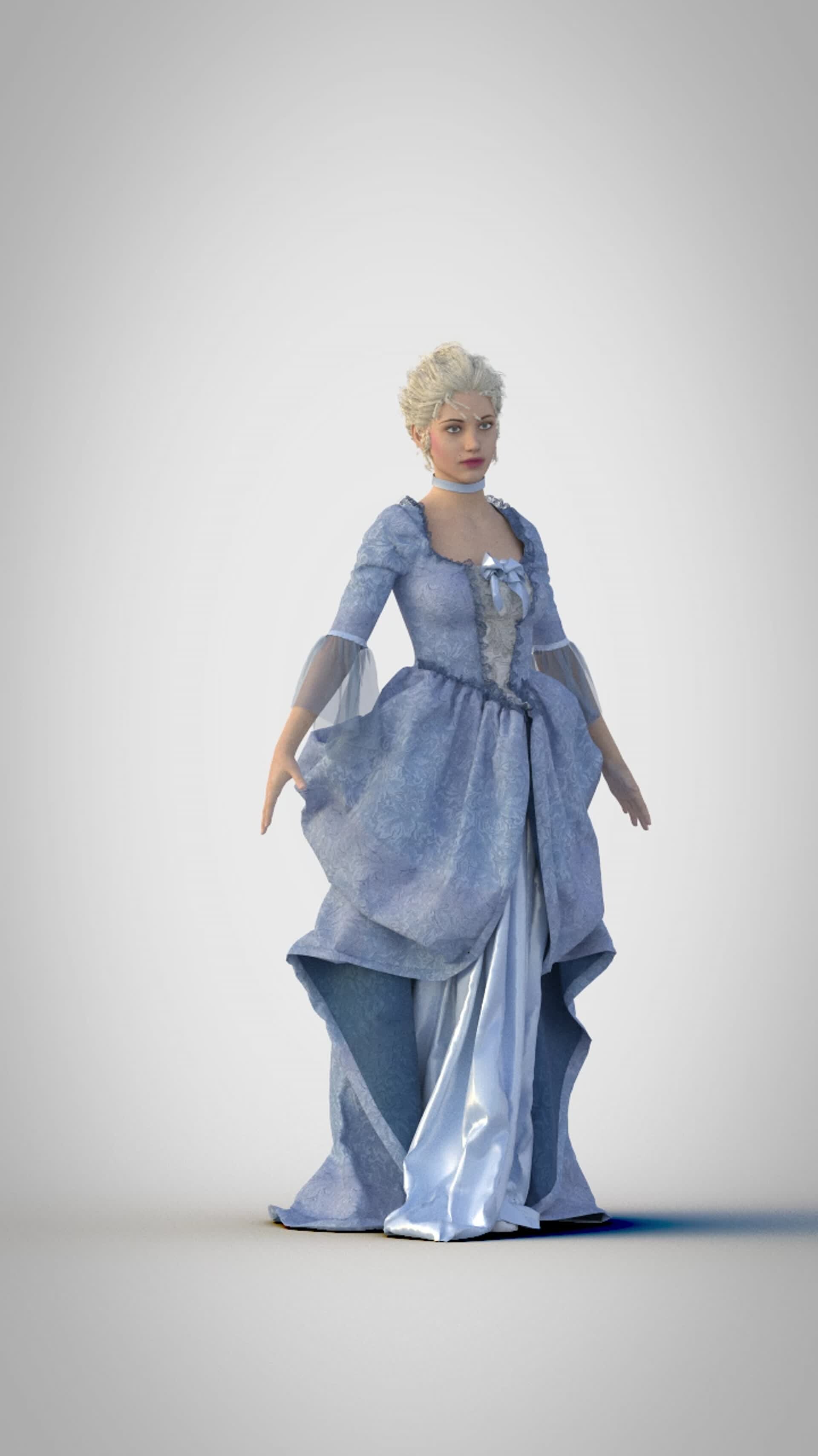 ArtStation - Rococo dress
