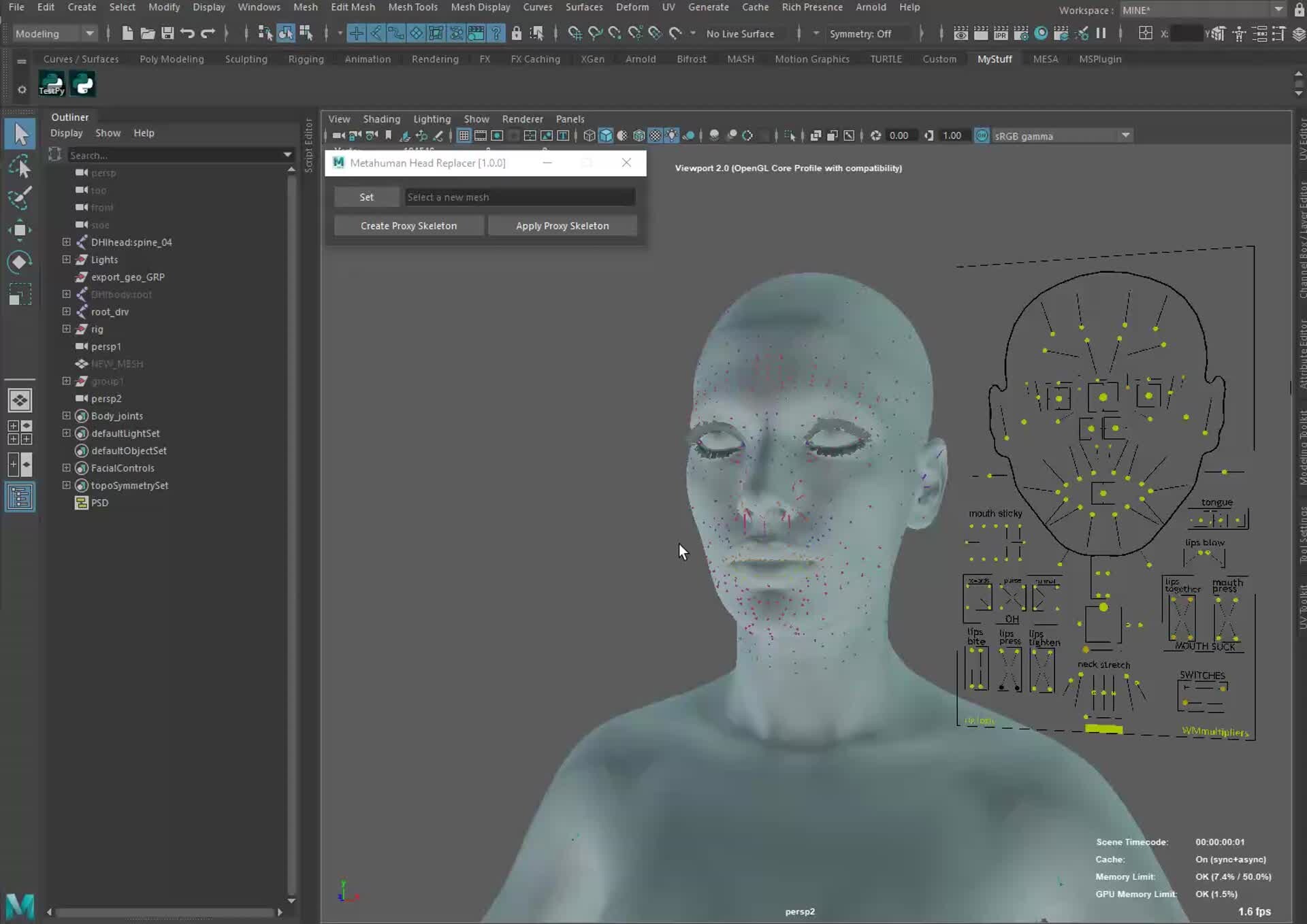 ArtStation - Pipeline Script - Metahuman Body and Head replacer