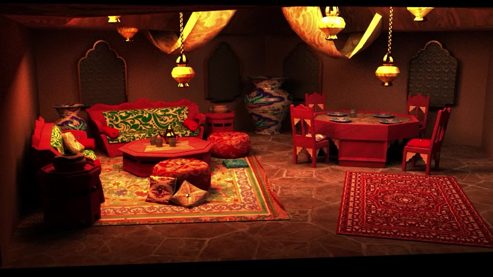 ArtStation - Warm Dining Scene