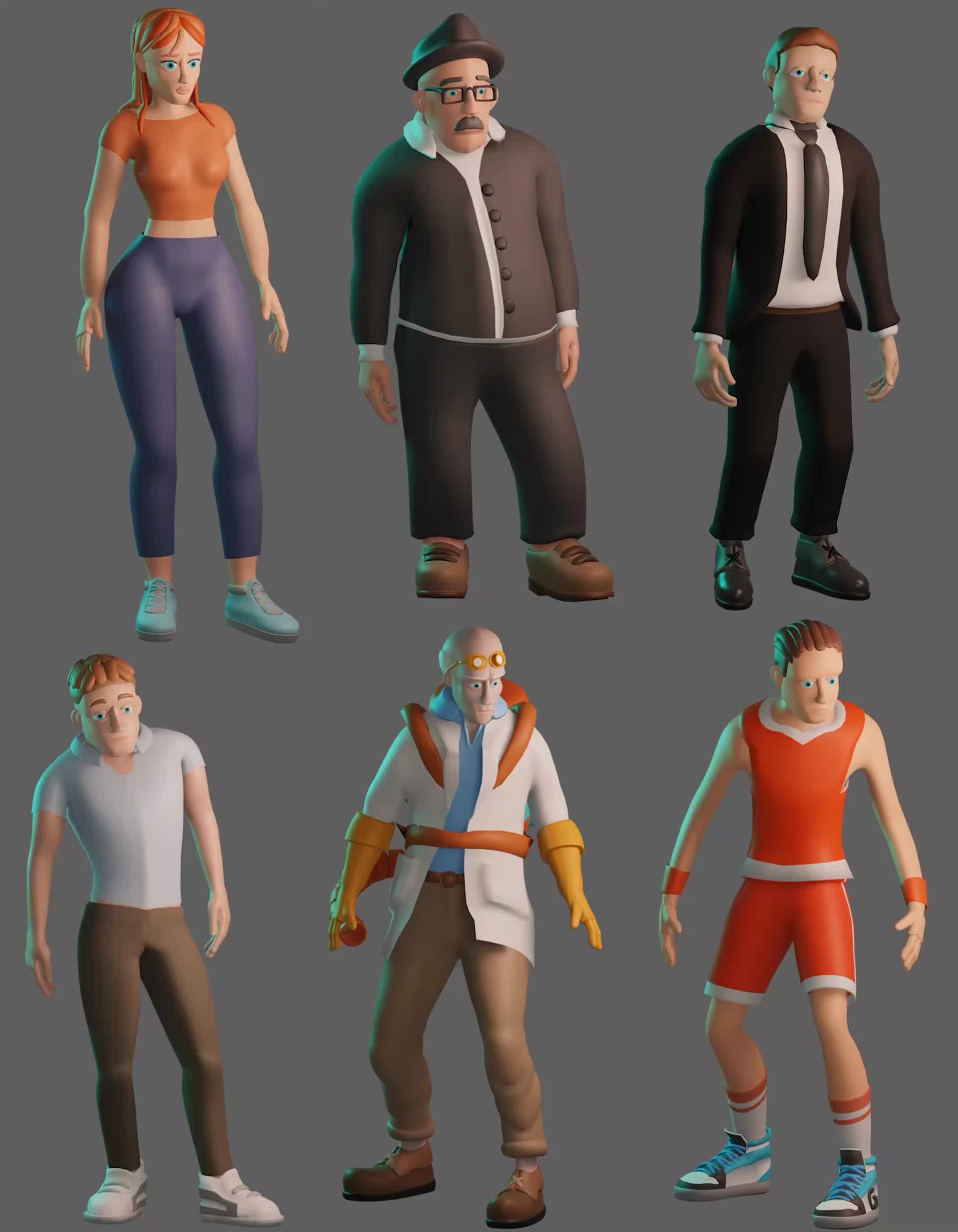 ArtStation - Low Poly Characters