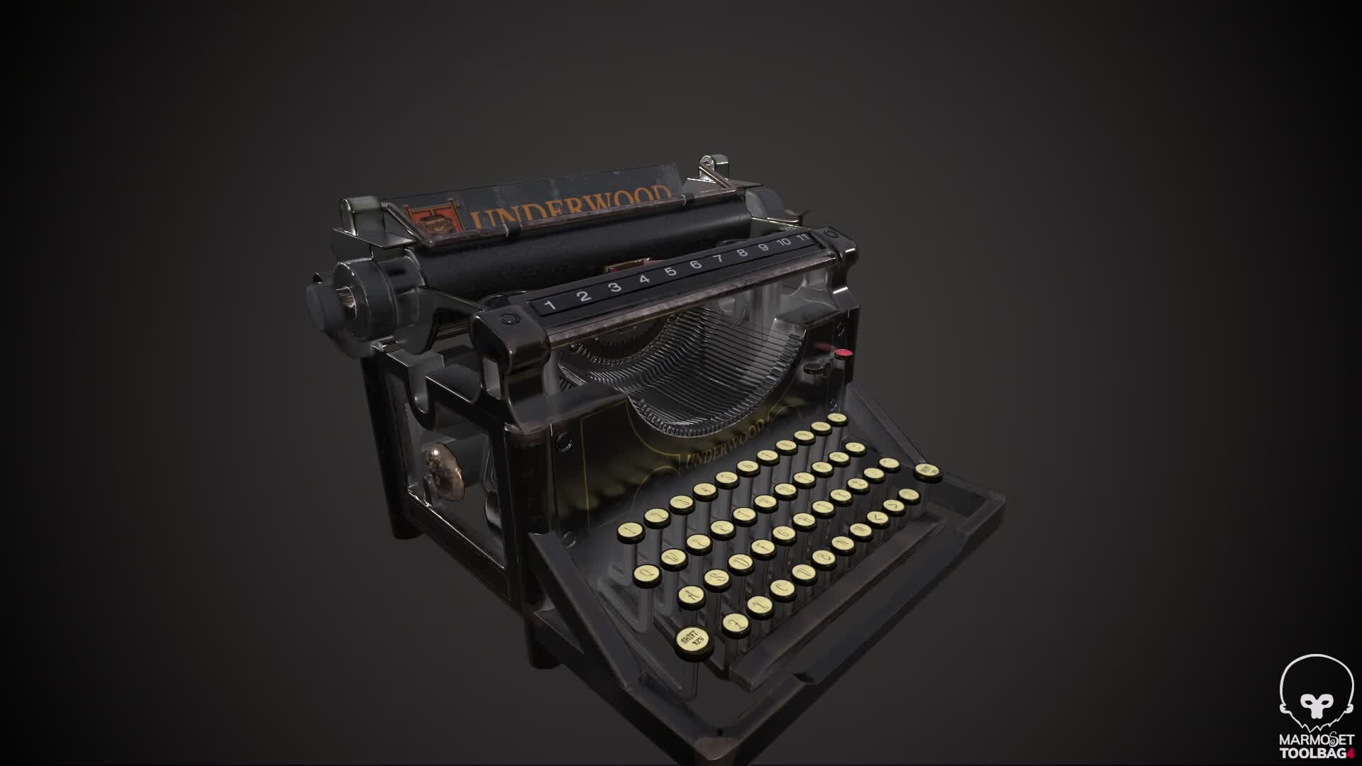 ArtStation - Vintage Typewriter 1920