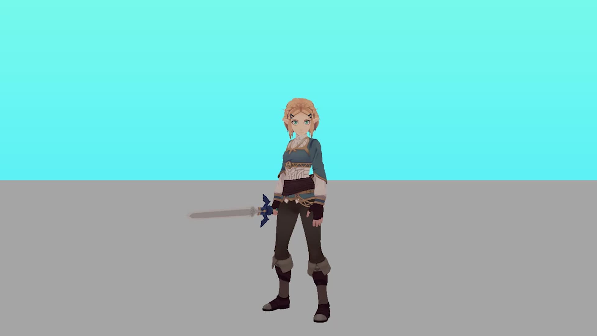 ArtStation - Zelda attack combo study