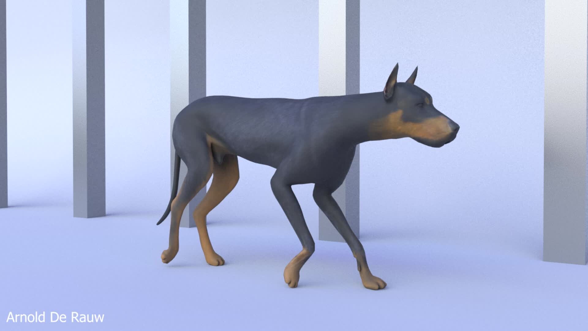 ArtStation - Walking Dog Cycle