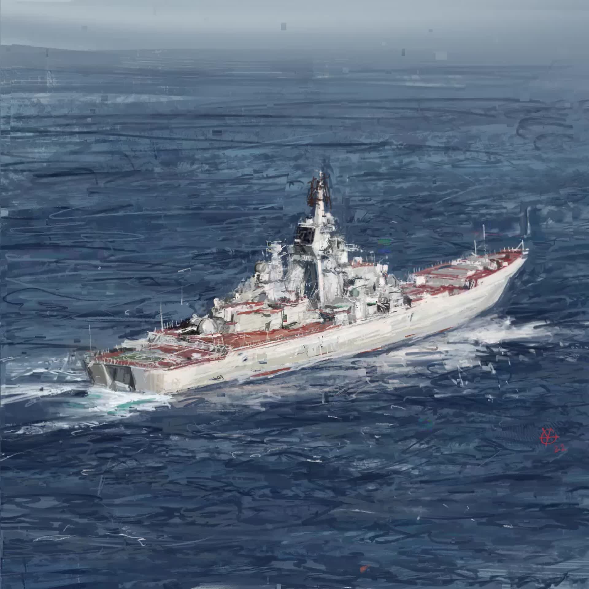 ArtStation - Kirov Battlecruiser study