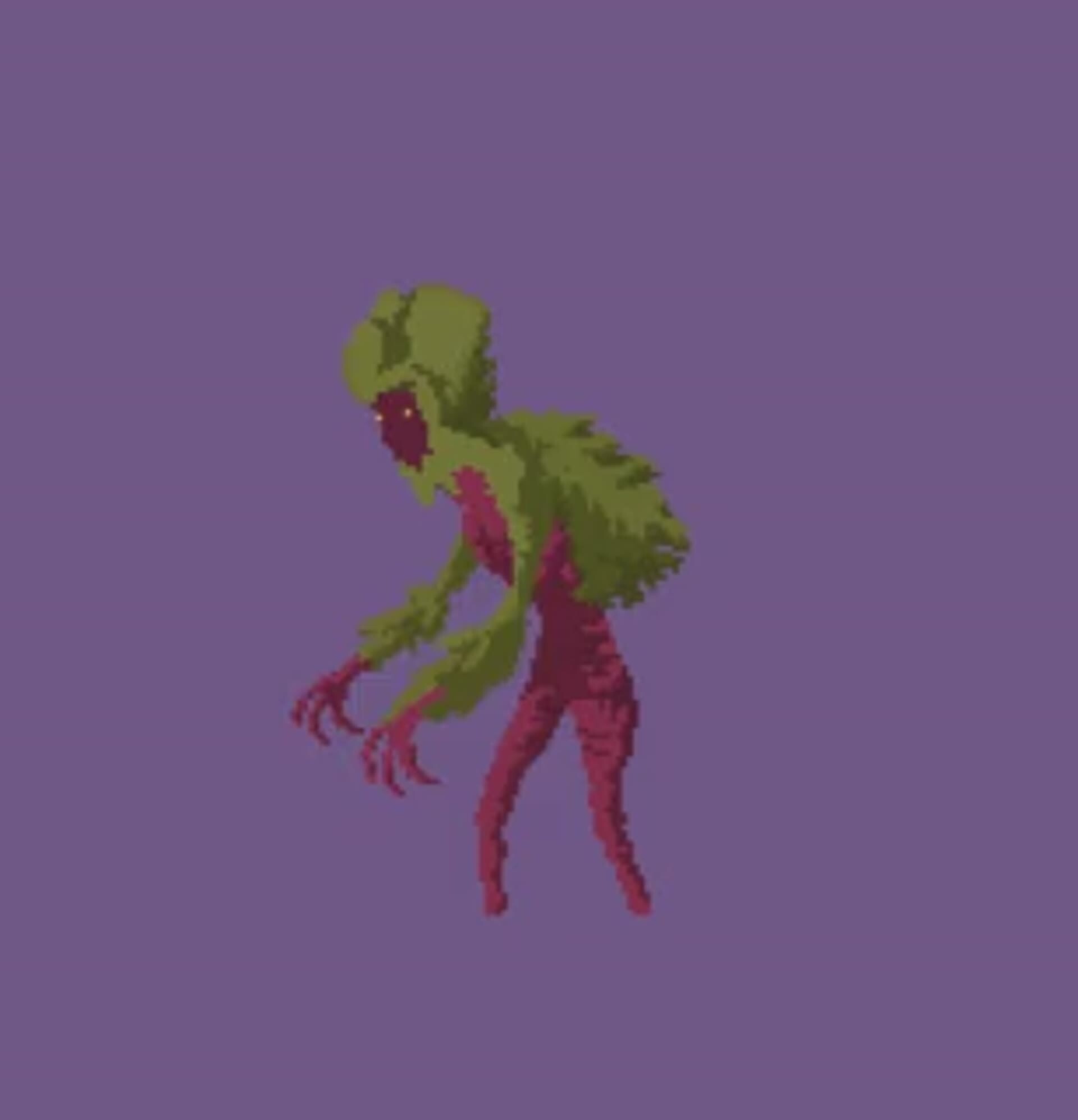 ArtStation - Treeman cutting blow pixel animation