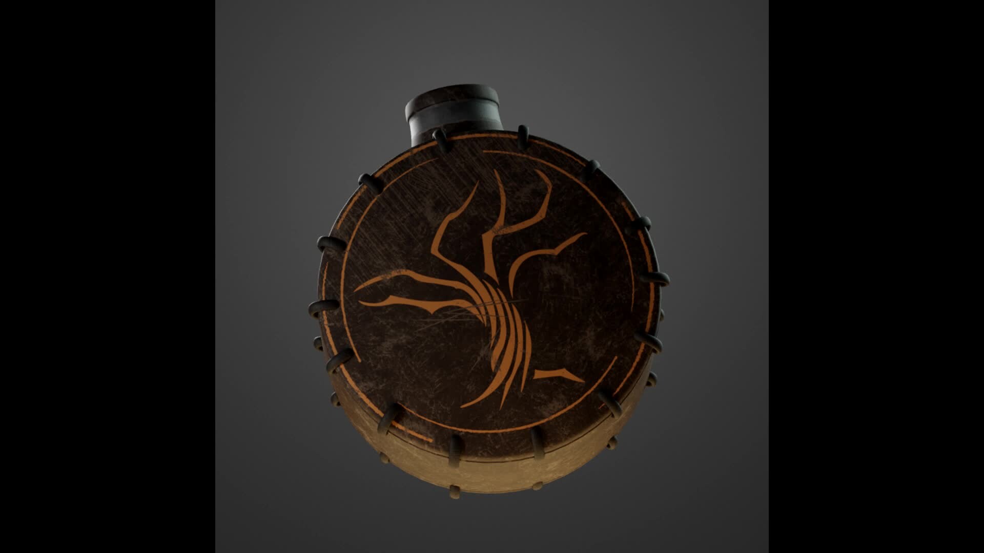 ArtStation - Props Creation - Flask, spear and charriot - The Morrígan