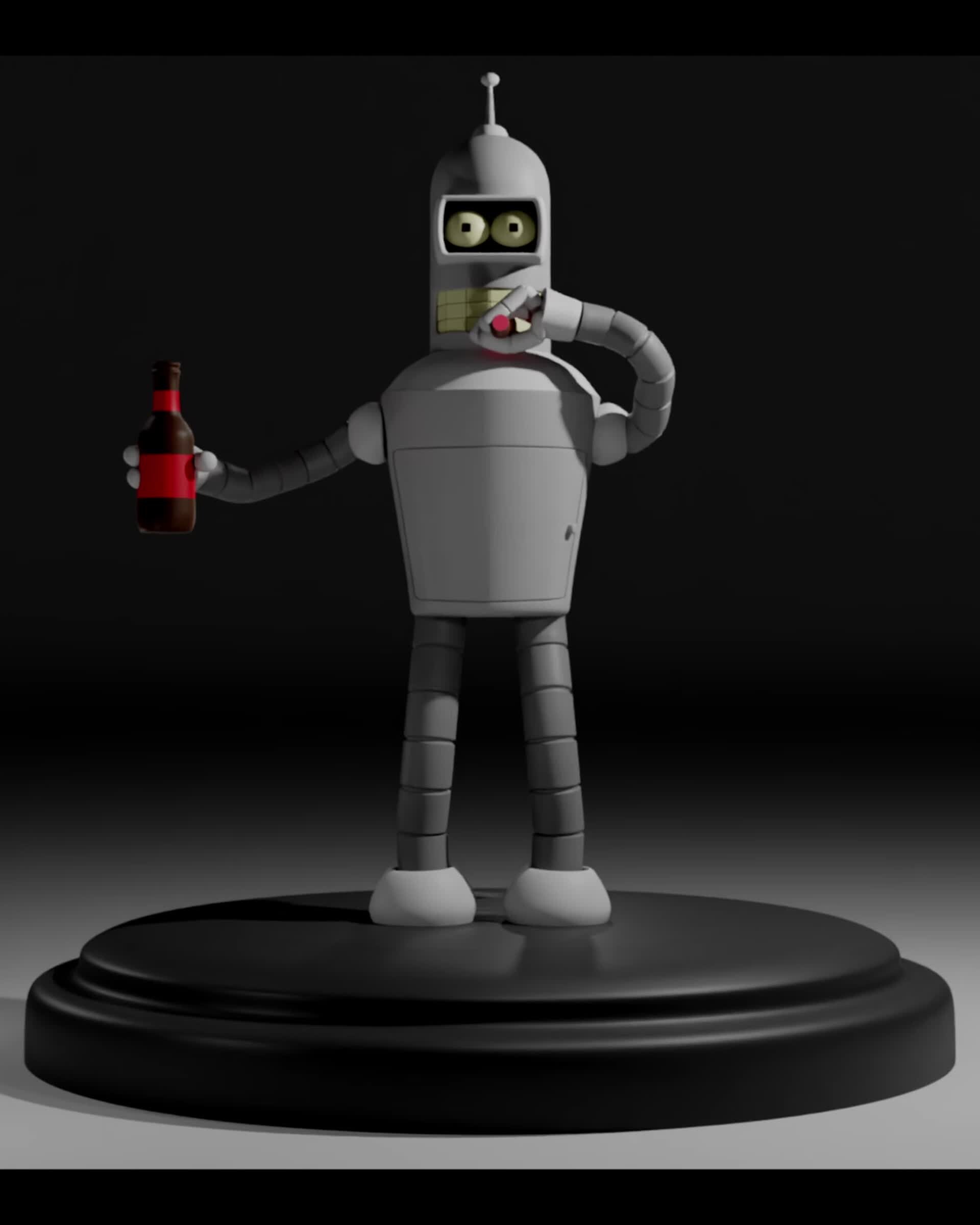 ArtStation - Bender, Futurama.