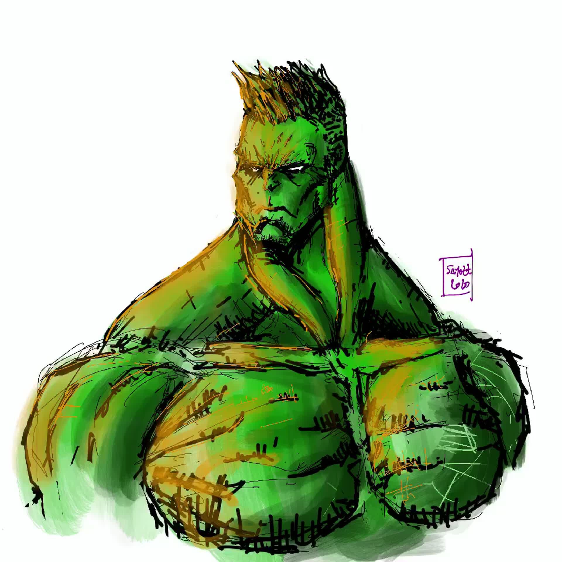 ArtStation - Hulk making of