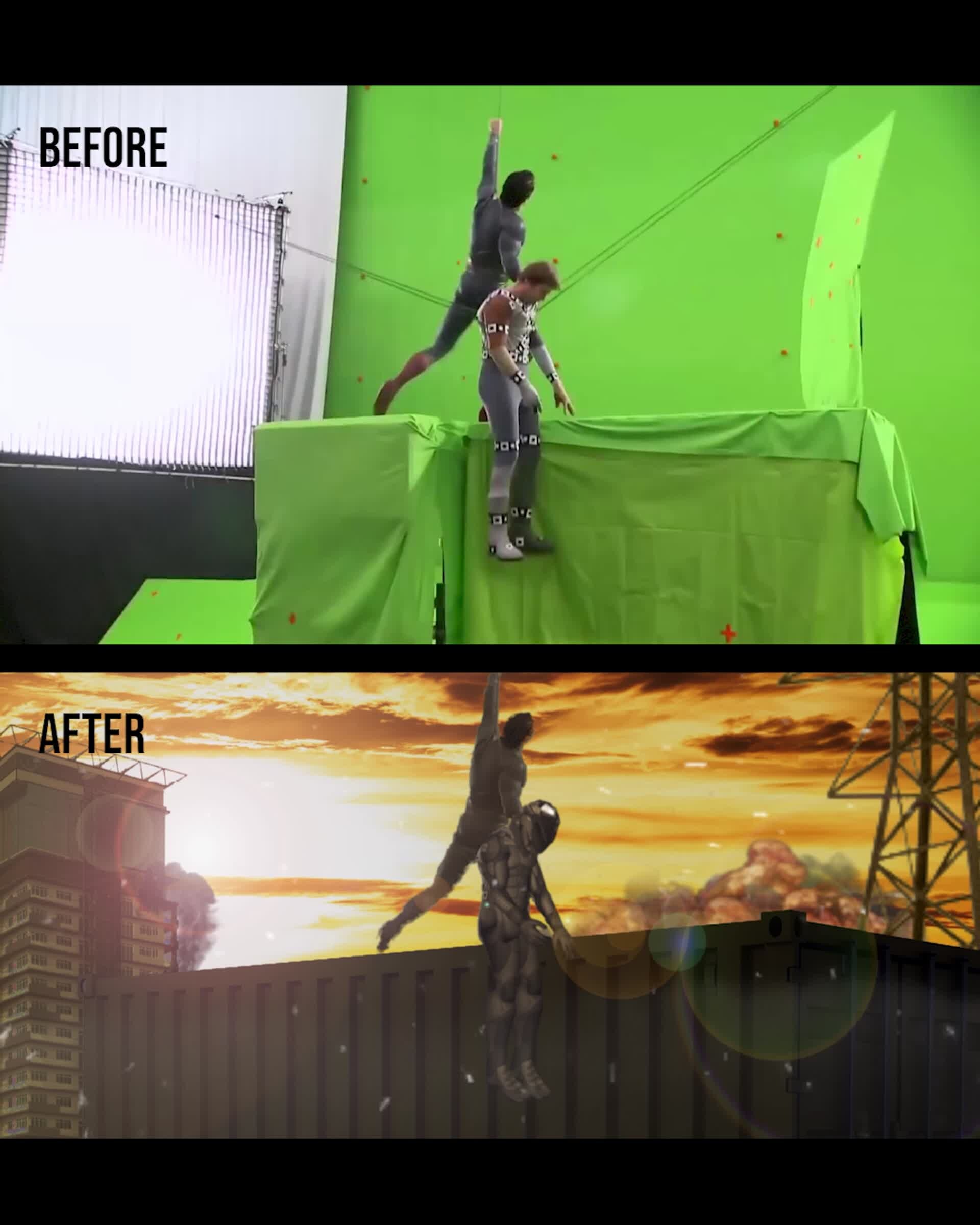ArtStation - Green Screen and wire removal Practice