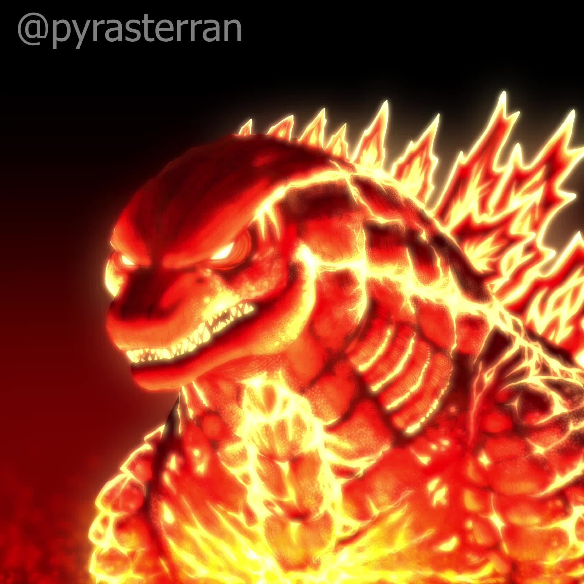 ArtStation - Fire Godzilla