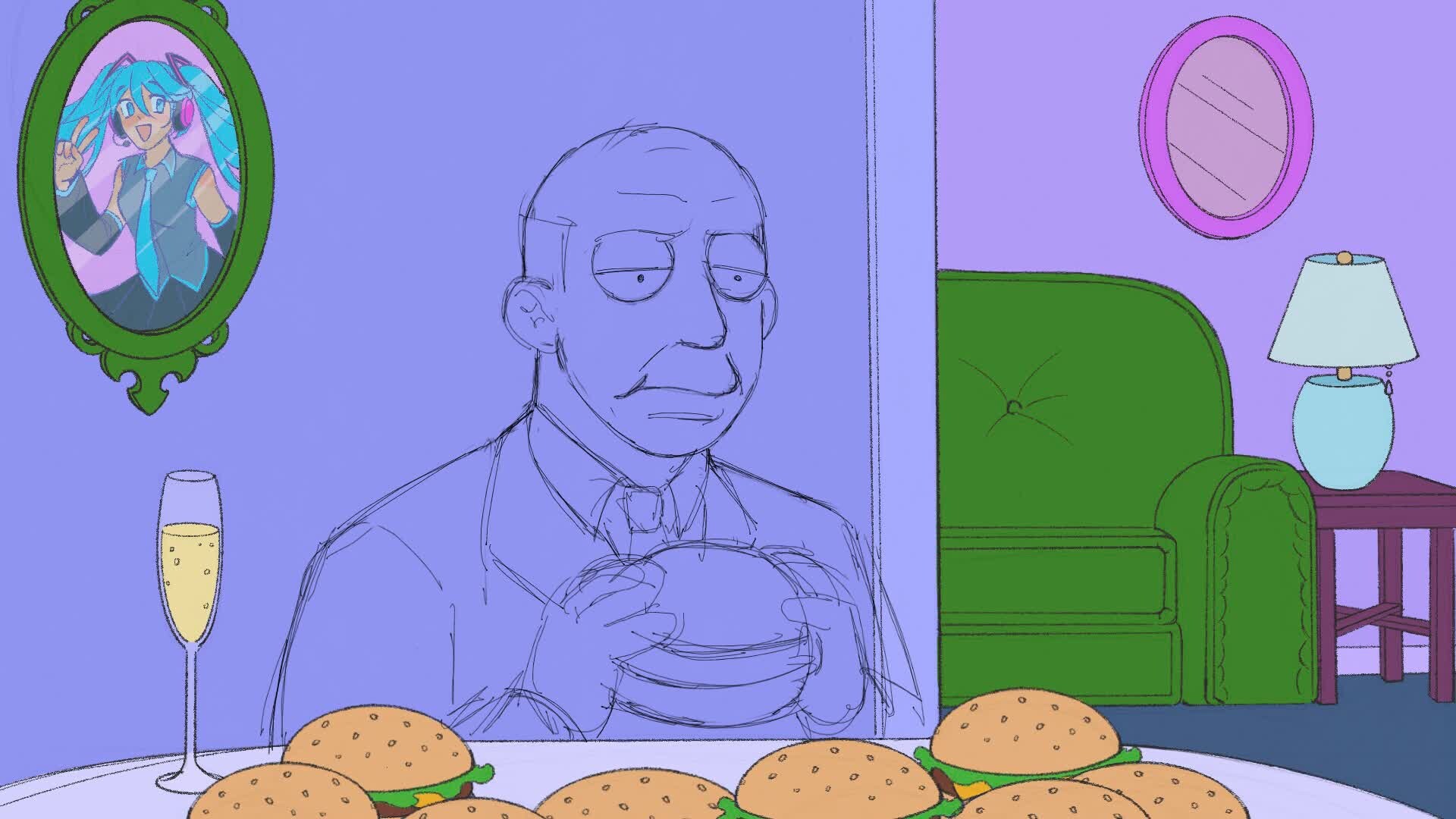 ArtStation - Simpsons Reanimated "Steamed Hams" Animation Work in Progress