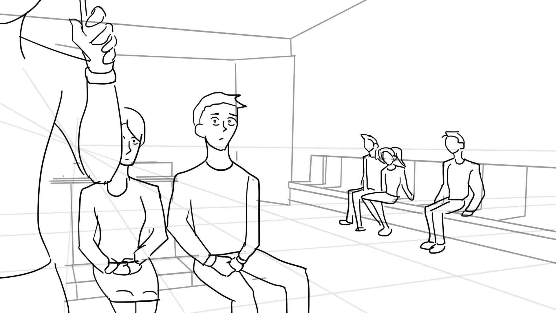 ArtStation - Exercice storyboard sur l'extrait " Sound of Noise"