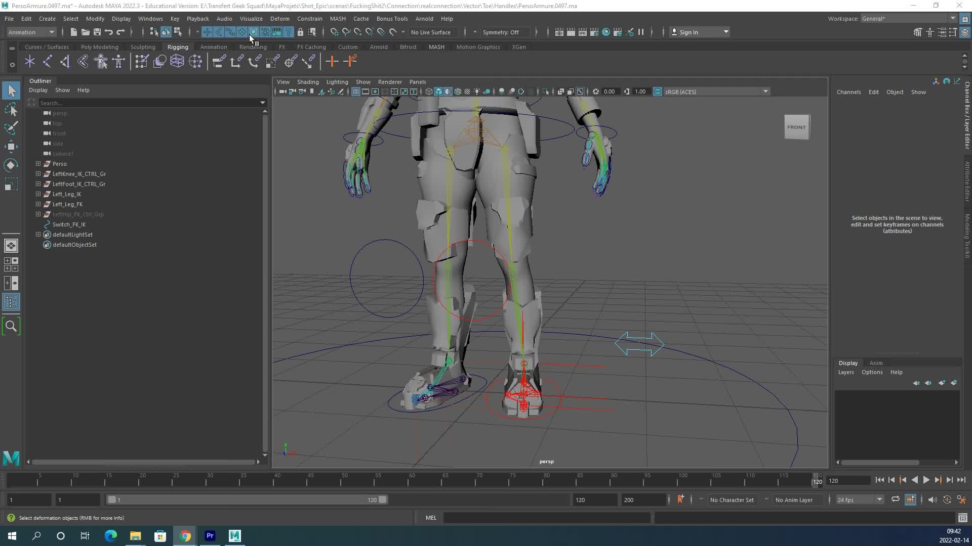 ArtStation - Leg_IK_FK_Rig