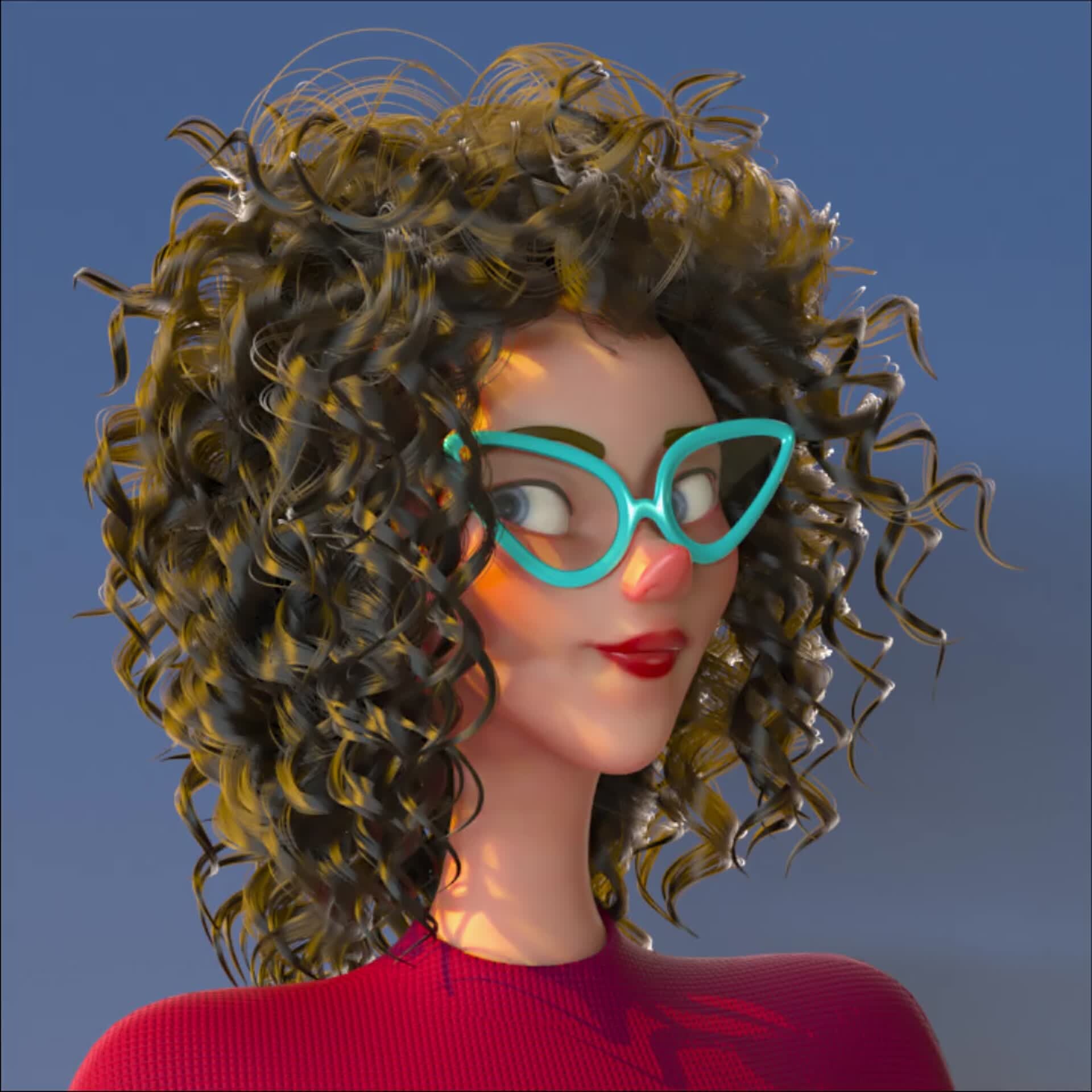 ArtStation - Curly curls (I have to improve the titles)