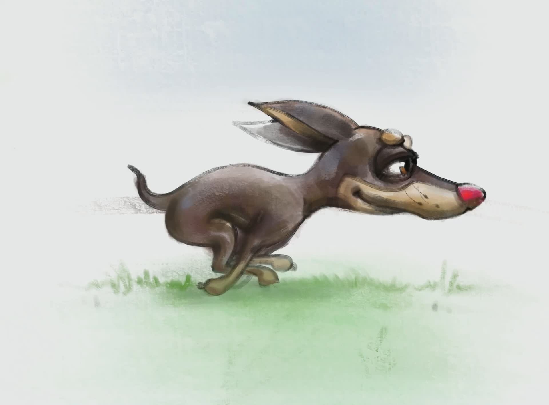 ArtStation - Run Dog Run 2d animation