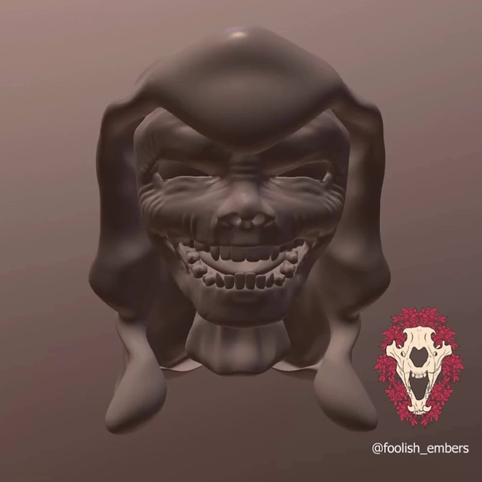 ArtStation - Zombie Mage Head