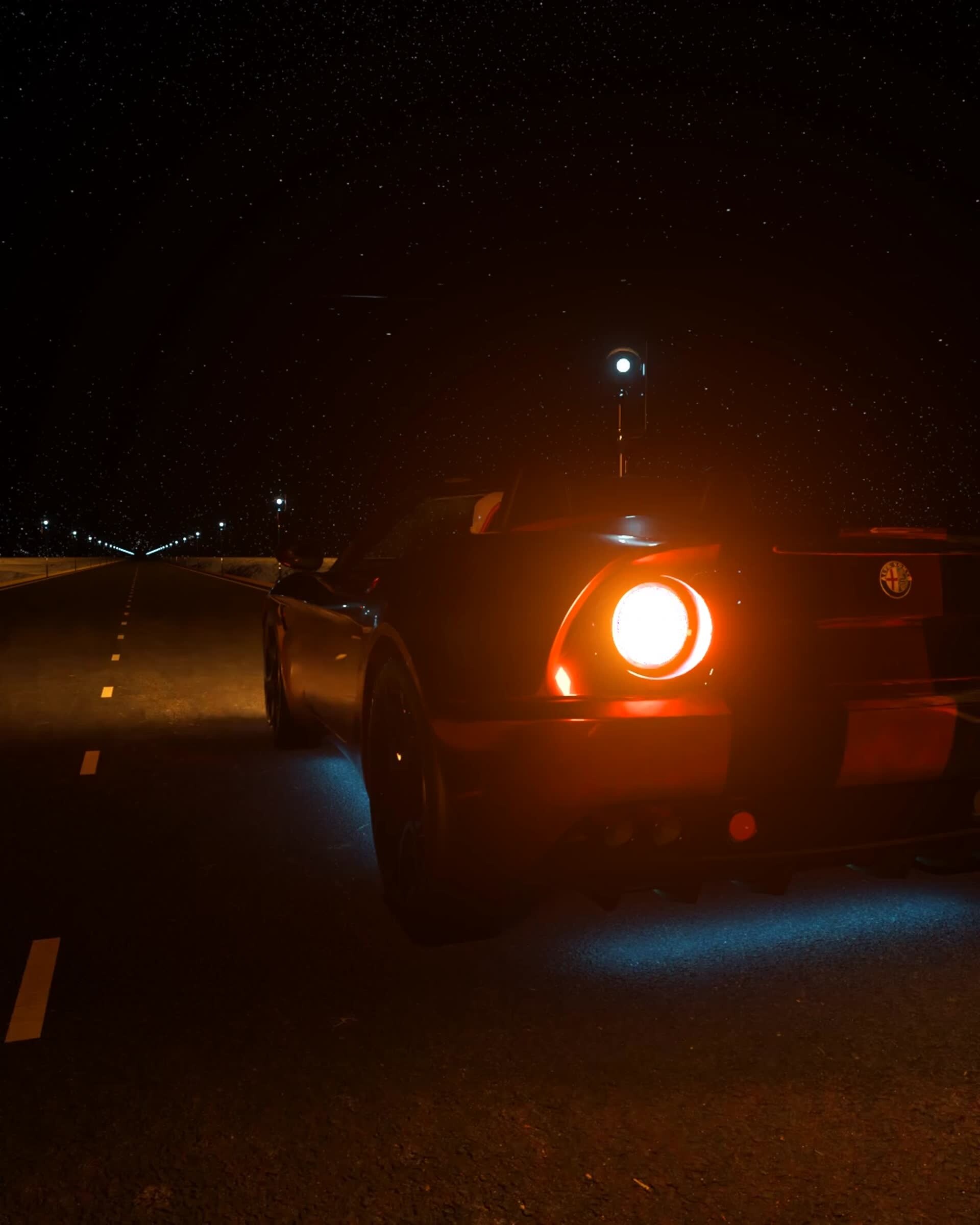 ArtStation - Animation Alfa Romeo Spider 8c - Front of the Moon