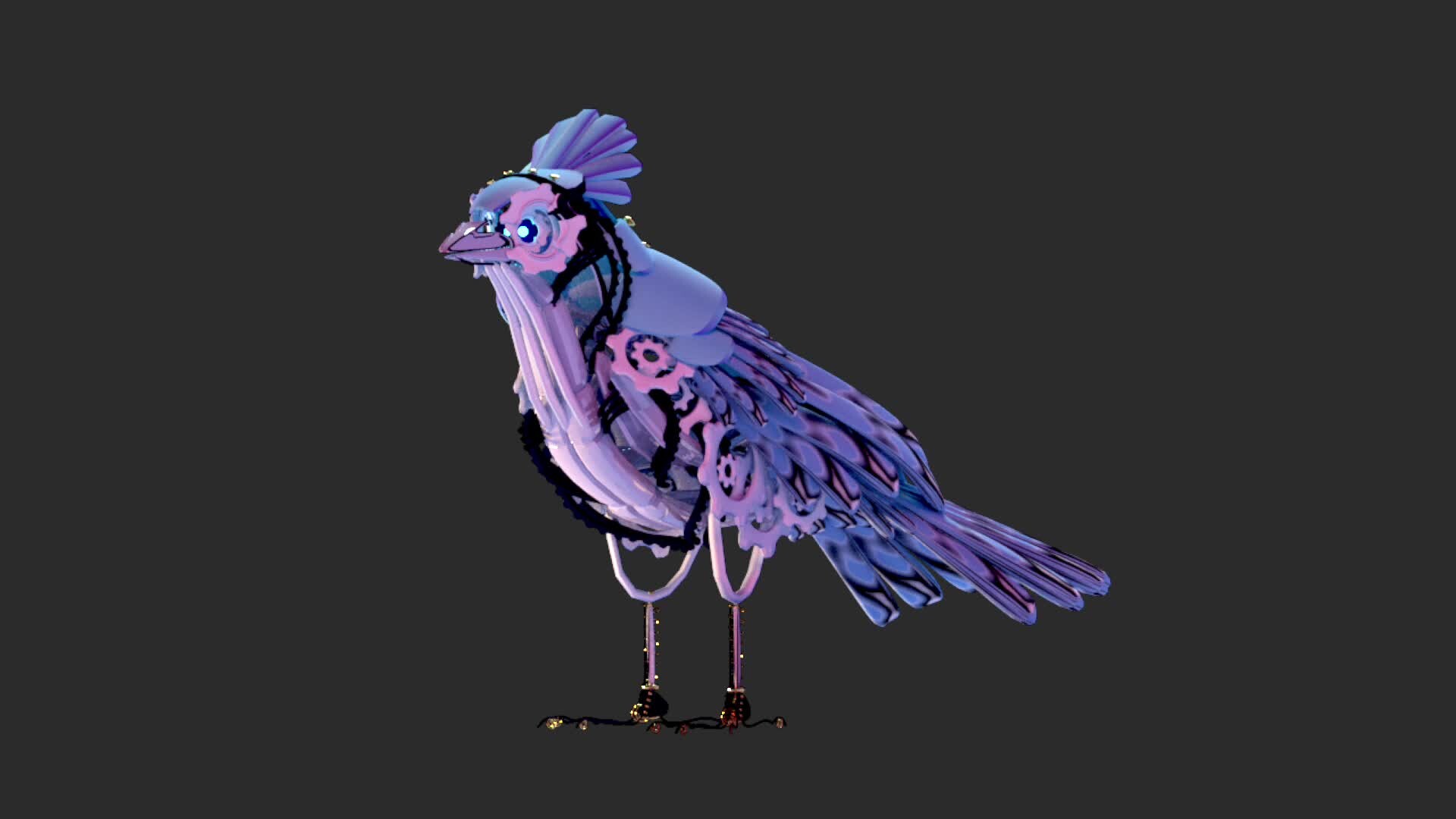 ArtStation - Mechanical Bird - personal 3D project