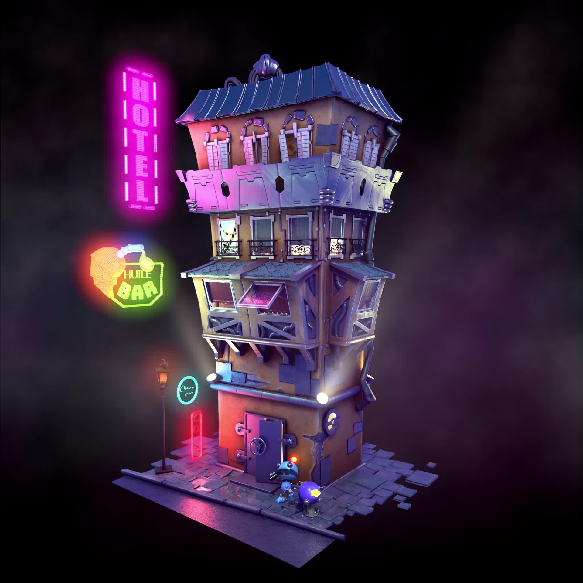 ArtStation - Cyberpunk Architecture