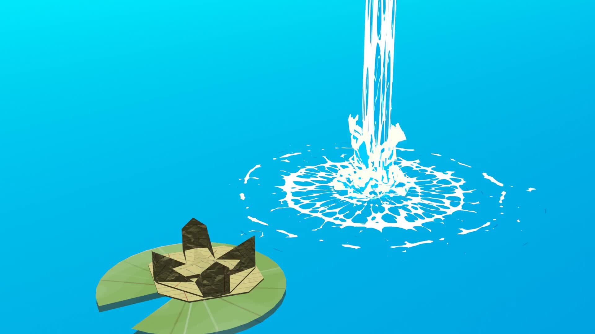 ArtStation - Origami Frog Lake