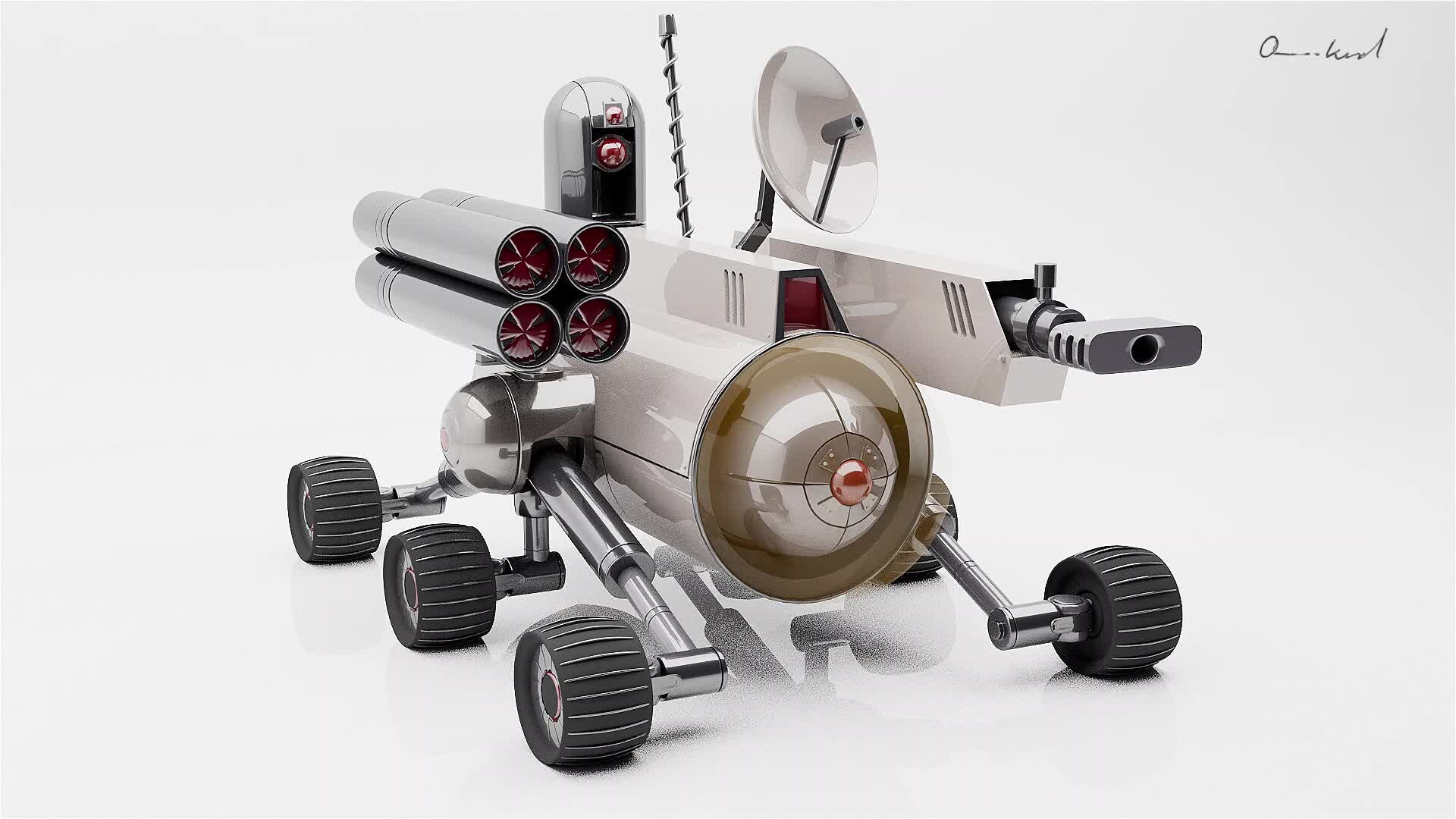 ArtStation - Stylized Space Rover - CG Spectrum