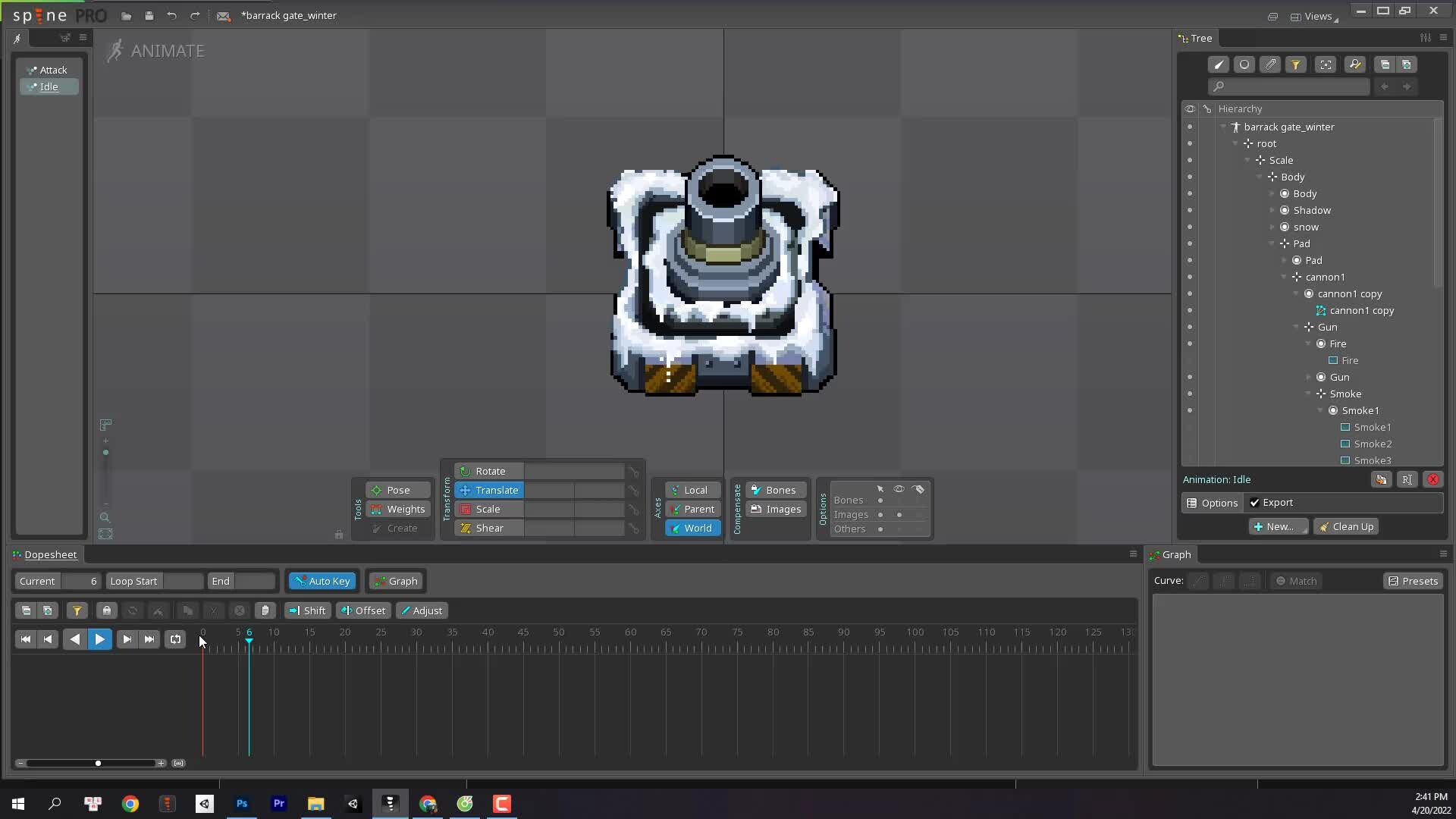 ArtStation - TOWER ANIMATION SPINE (GAME MOBILE ANIMATION)