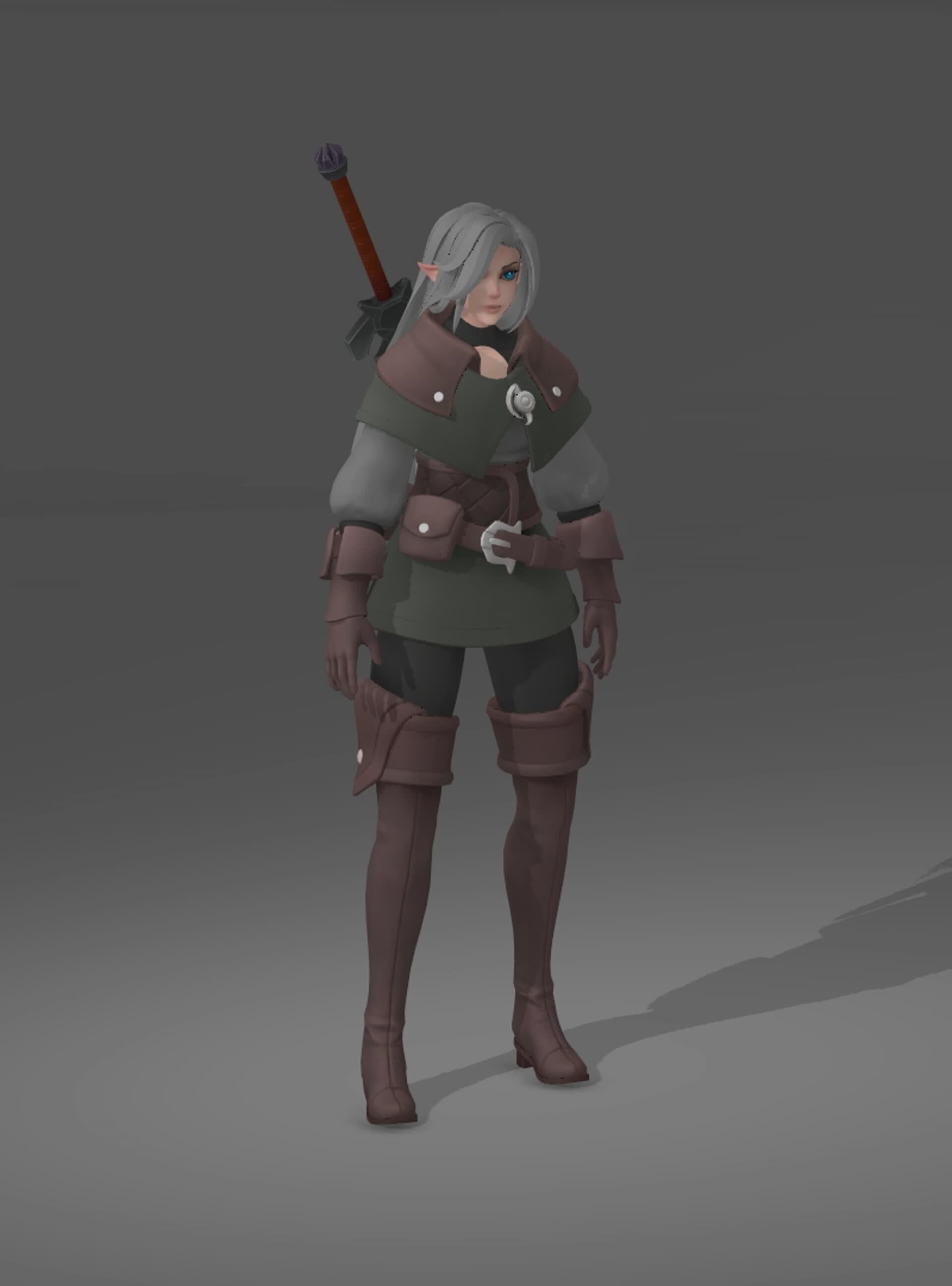 ArtStation - Foot Scratch Idle Cycle