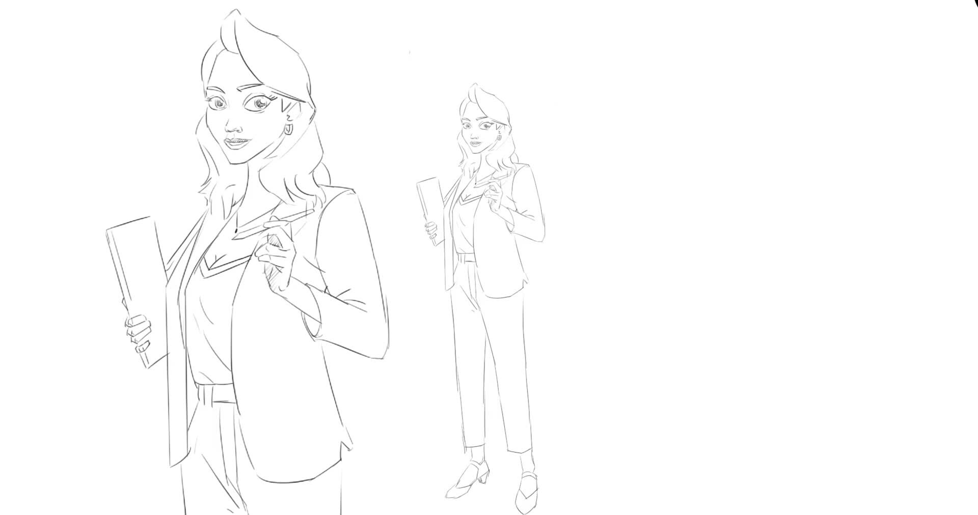 ArtStation - 2d Acting sketch