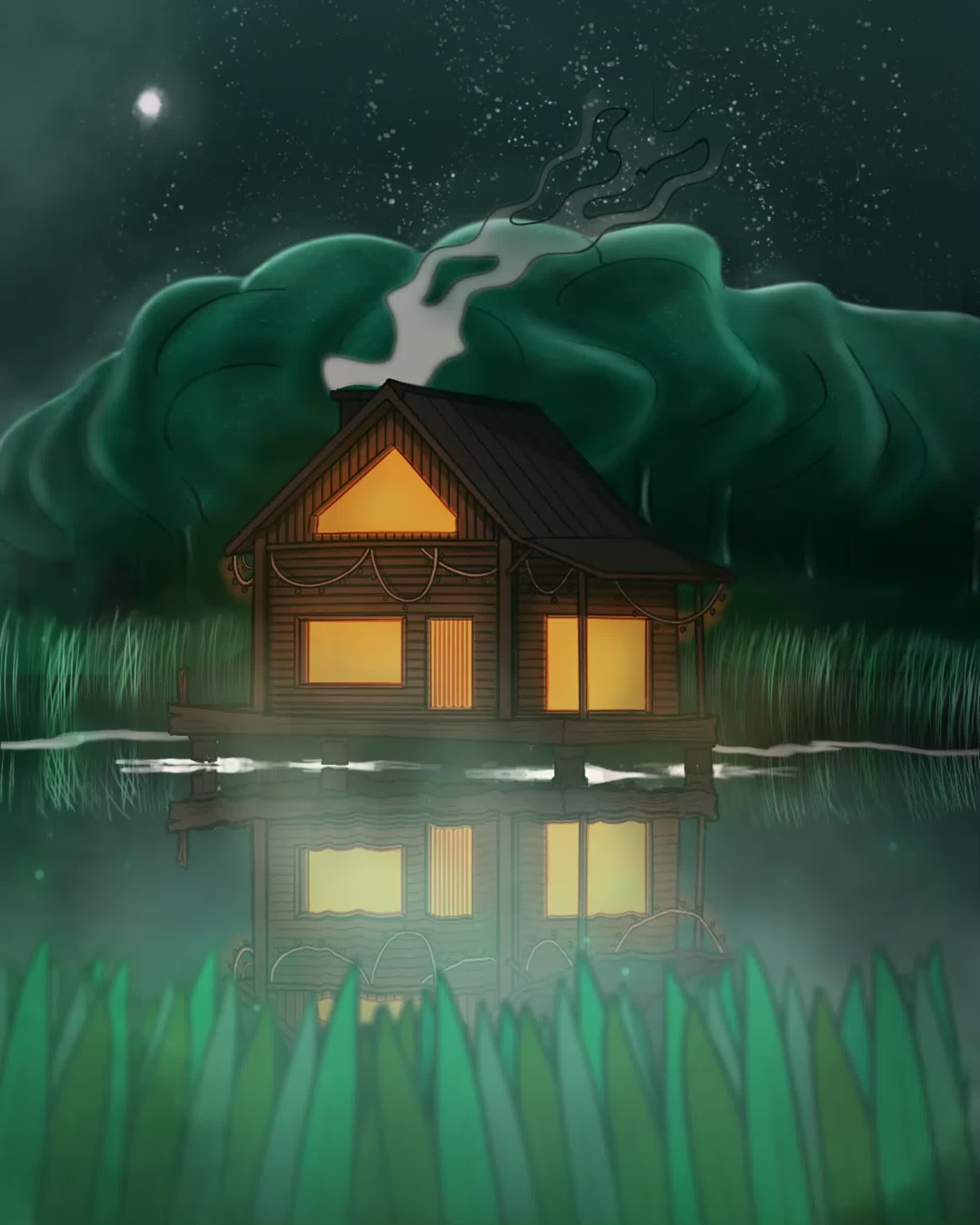 ArtStation - A Night on the lake