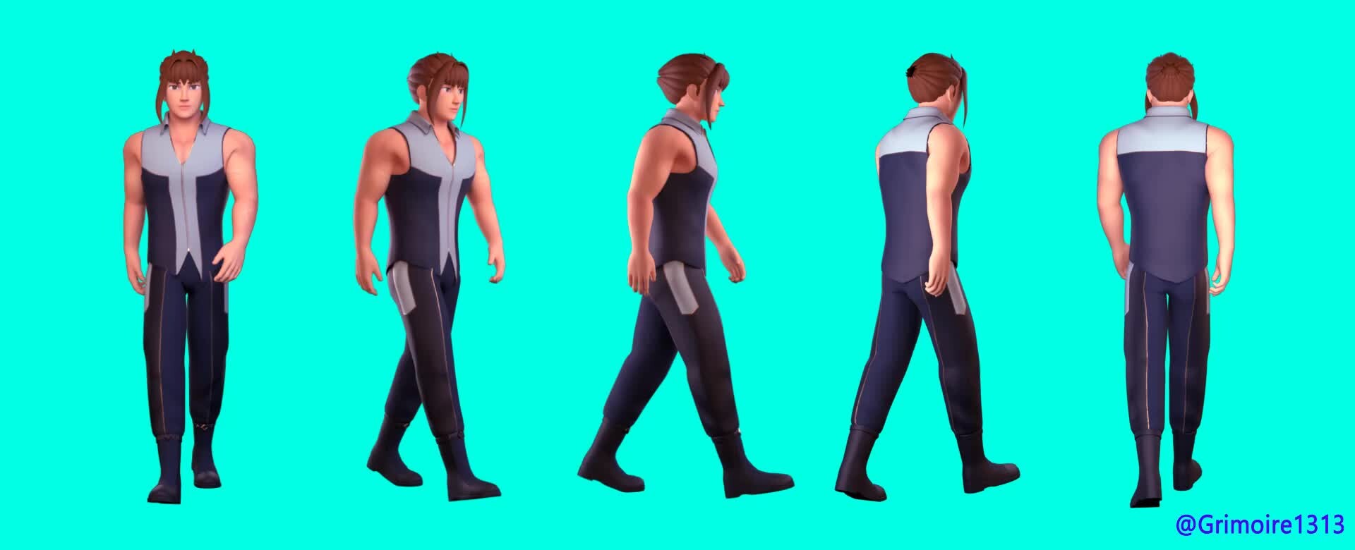 ArtStation - Hiero Walk Cycle