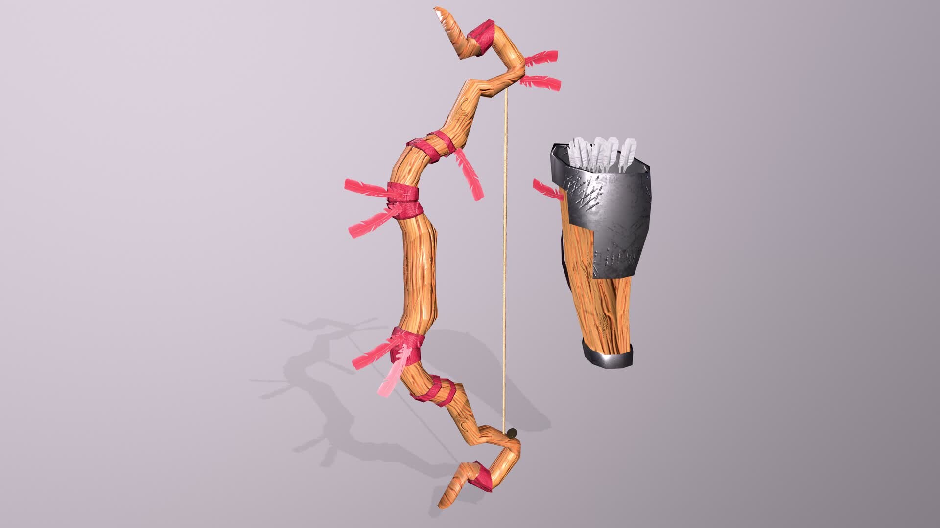 ArtStation - STYLIZED BOW AND ARROW / MAYA / SUBSTANCE PAINTER ...