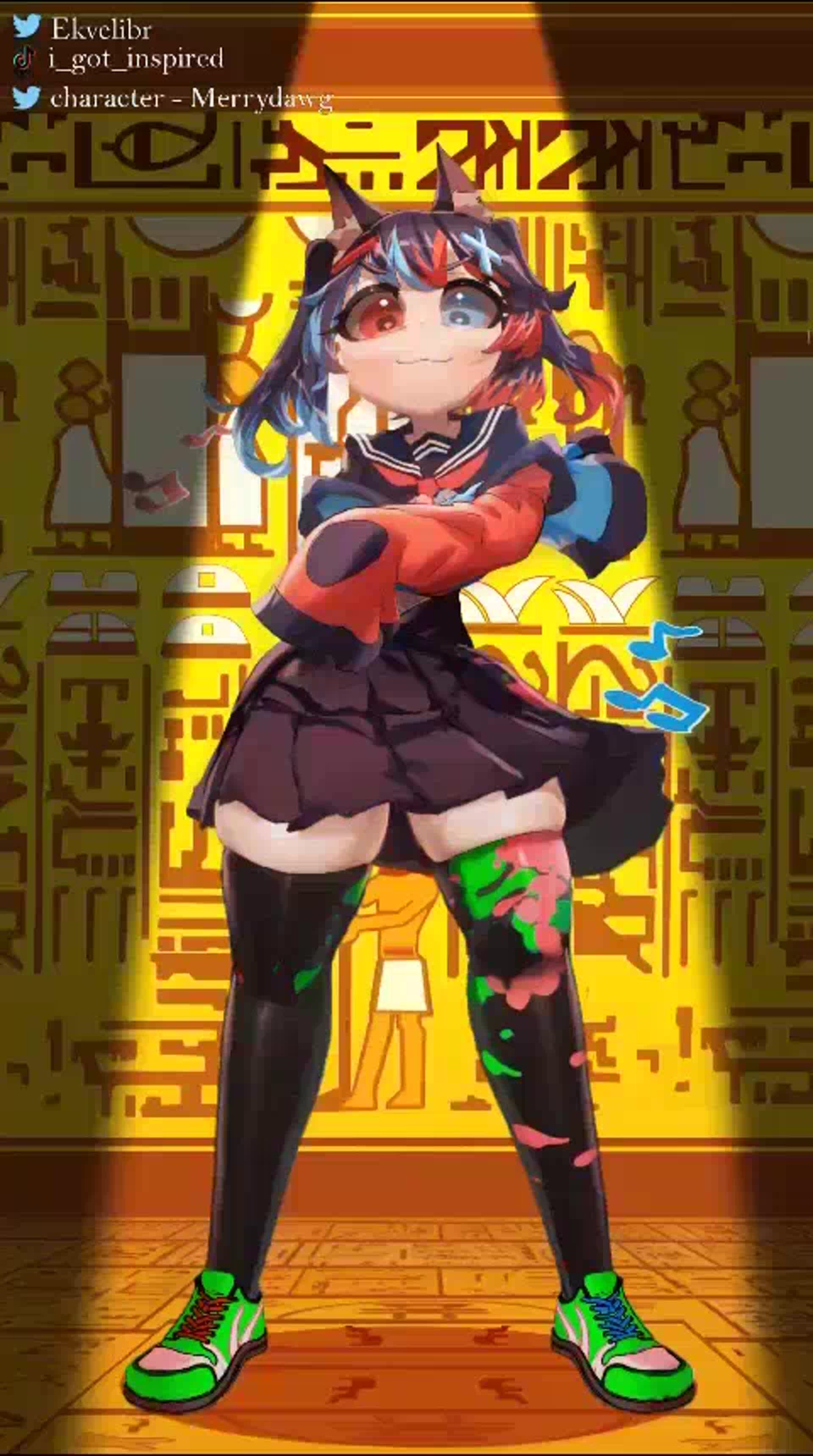 ArtStation - Switch-Chan's Ankha Dance / live2d animation